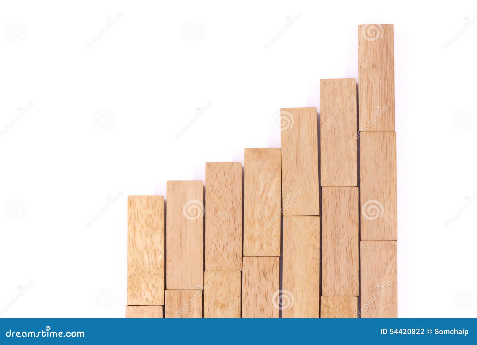 Stock Market Chart with the Wood Game (jenga). Stock Photo - Image of ...