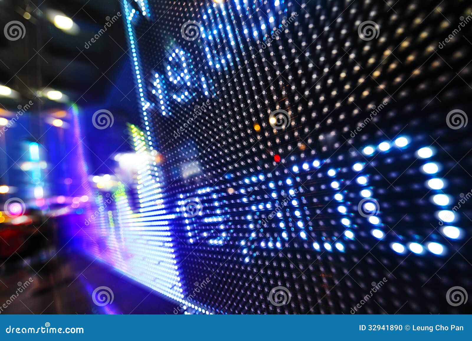 Stock Market Data on LED Display Stock Photo - Image of data, figure ...
