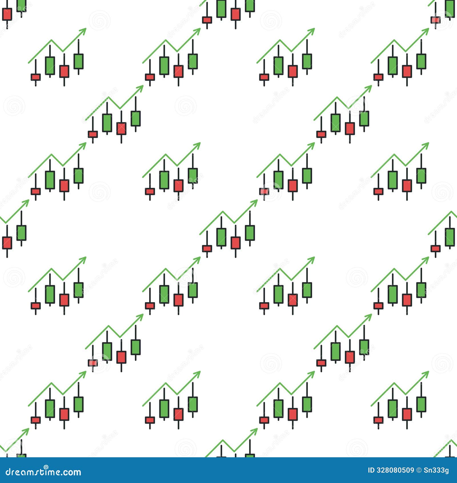 Stock Market Day Trading Vector Candlestick Chart Patterns Colored ...