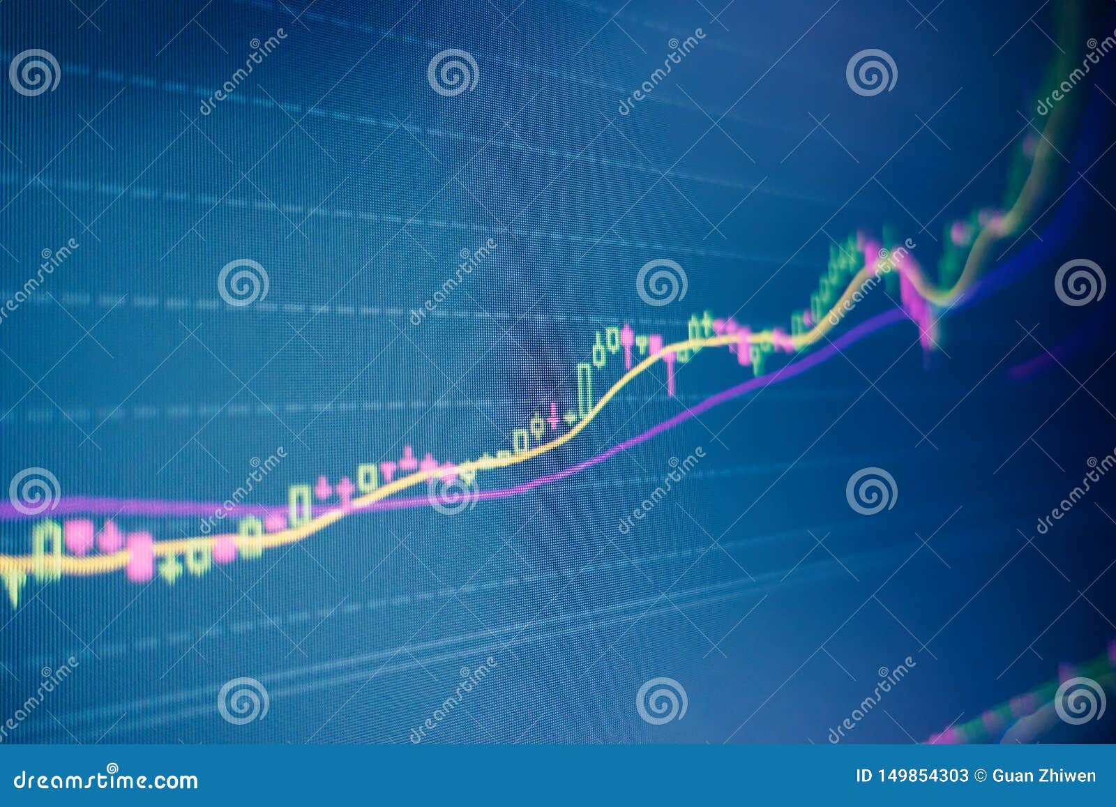 Stock Market fluctuation stock image. Image of indicator - 149854303