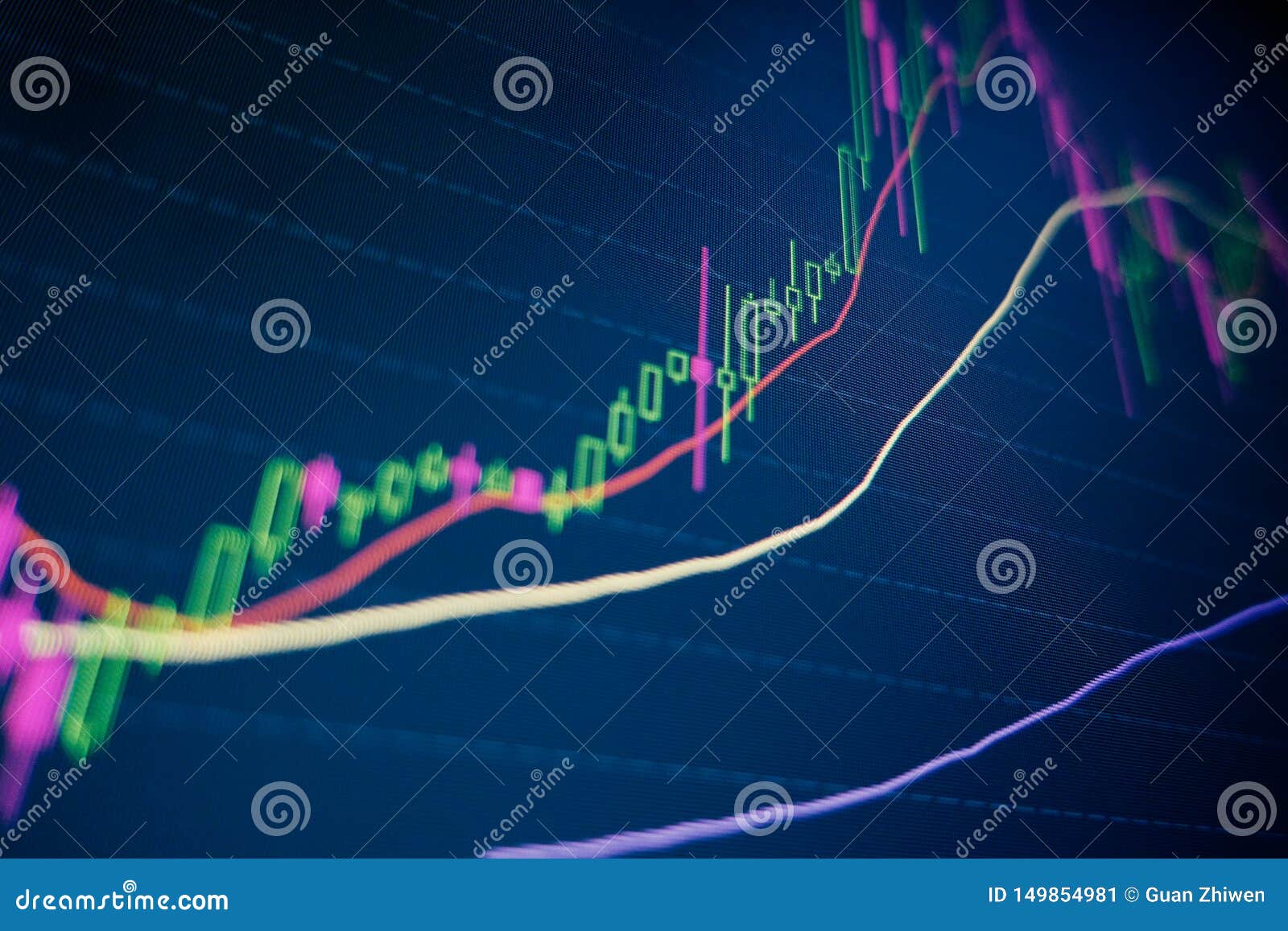 Stock Market fluctuation stock image. Image of economy - 149854981