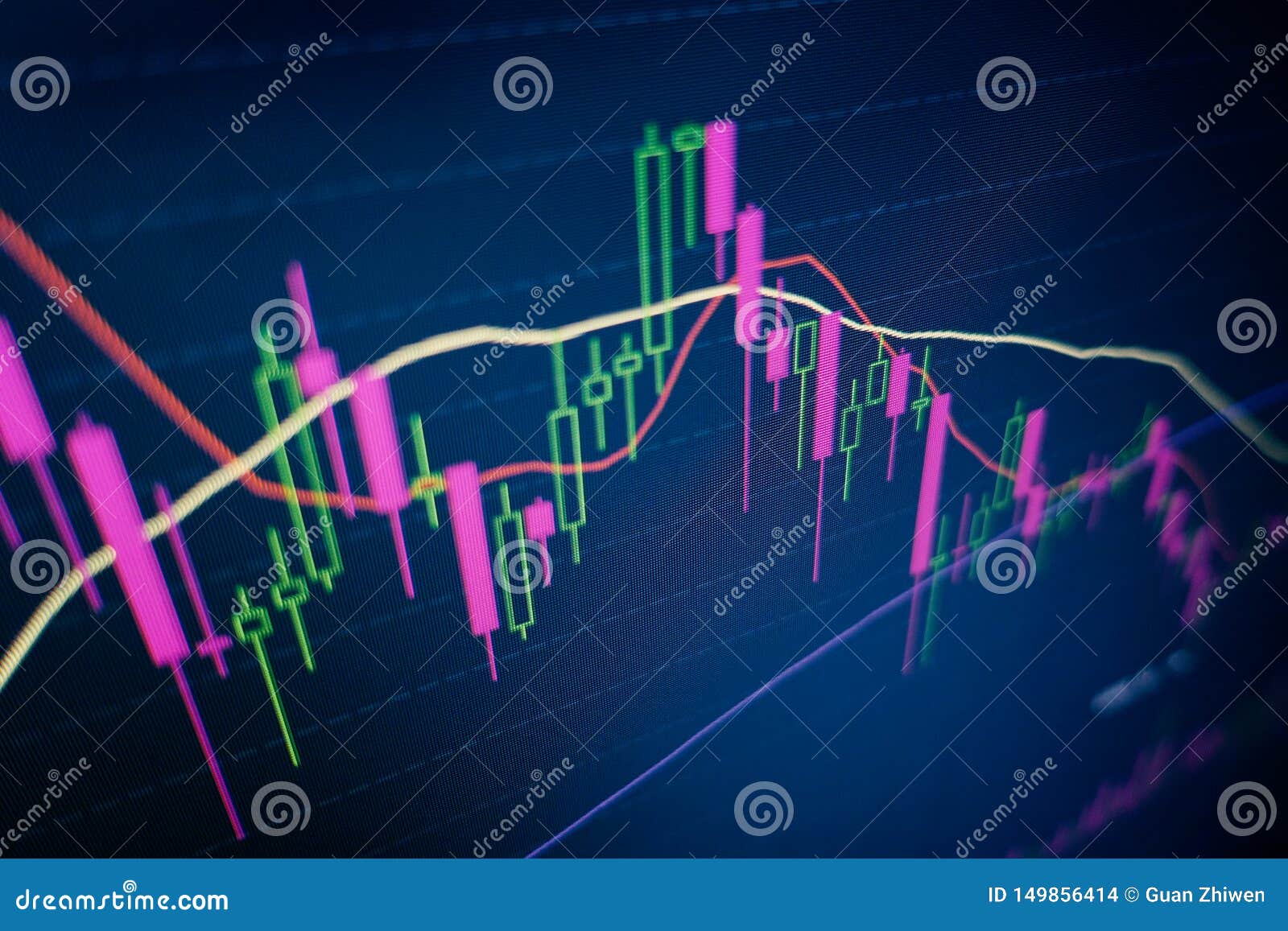 Stock Market fluctuation stock illustration. Illustration of analysis ...