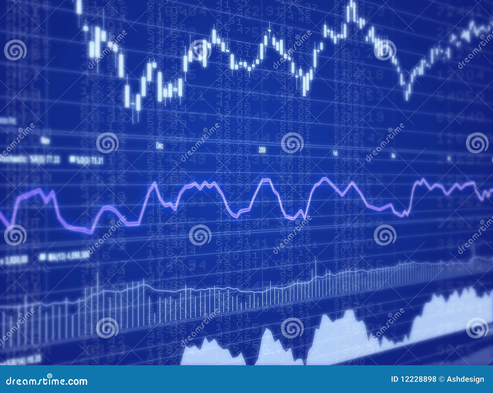 Stock Market Graph stock illustration. Illustration of data - 12228898