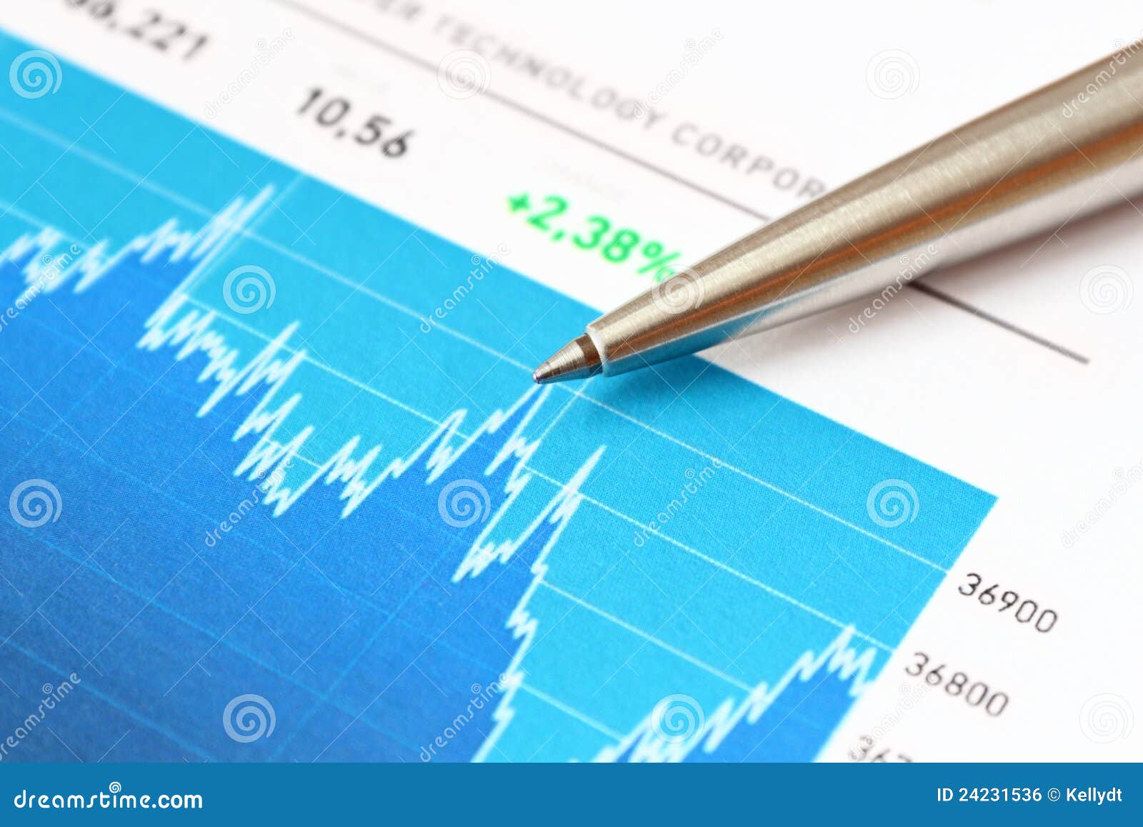 Stock Market Graph Analyzing Stock Photo - Image of closeup, finance ...