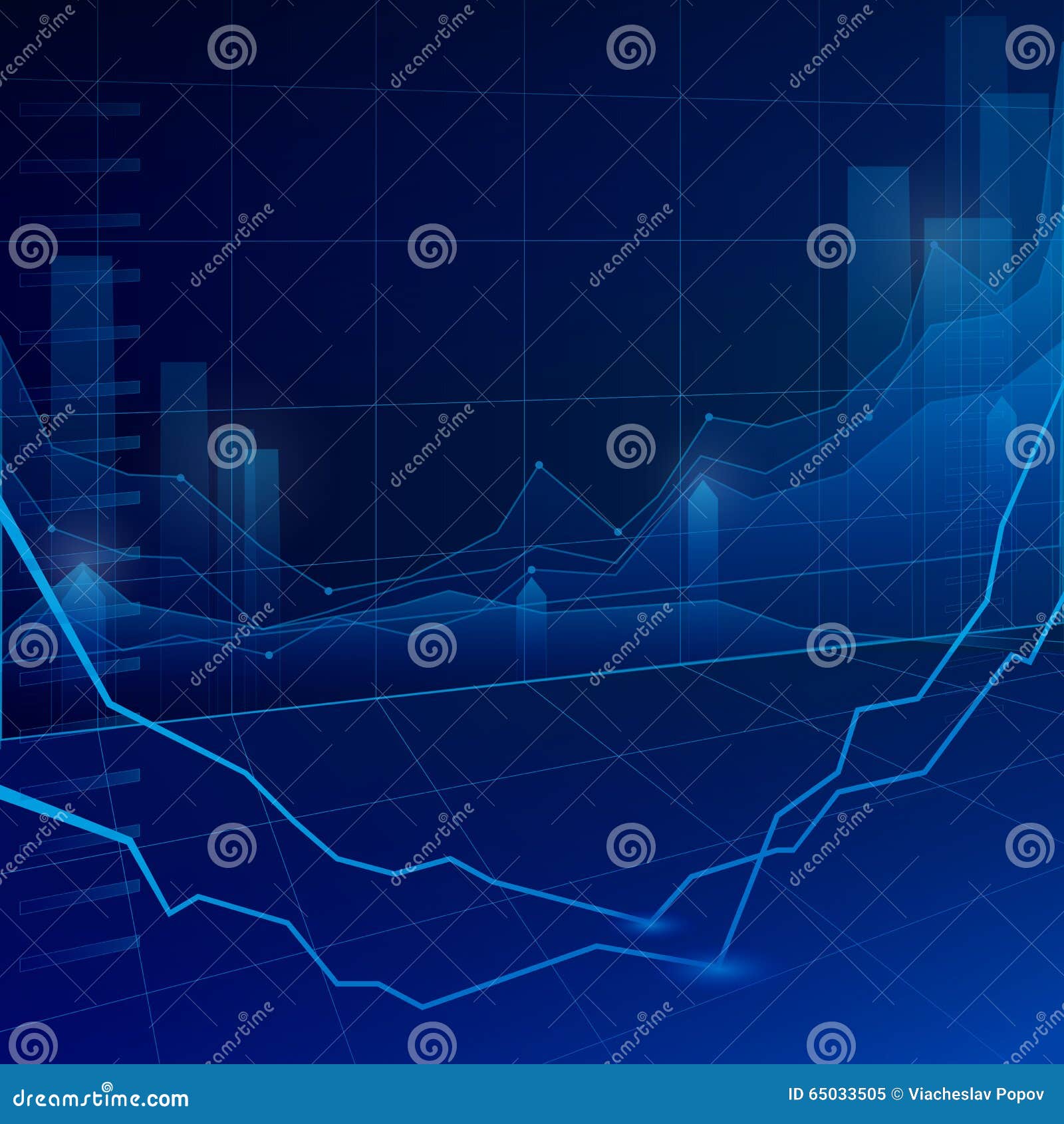 Stock Market Graph stock vector. Illustration of barrel - 65033505