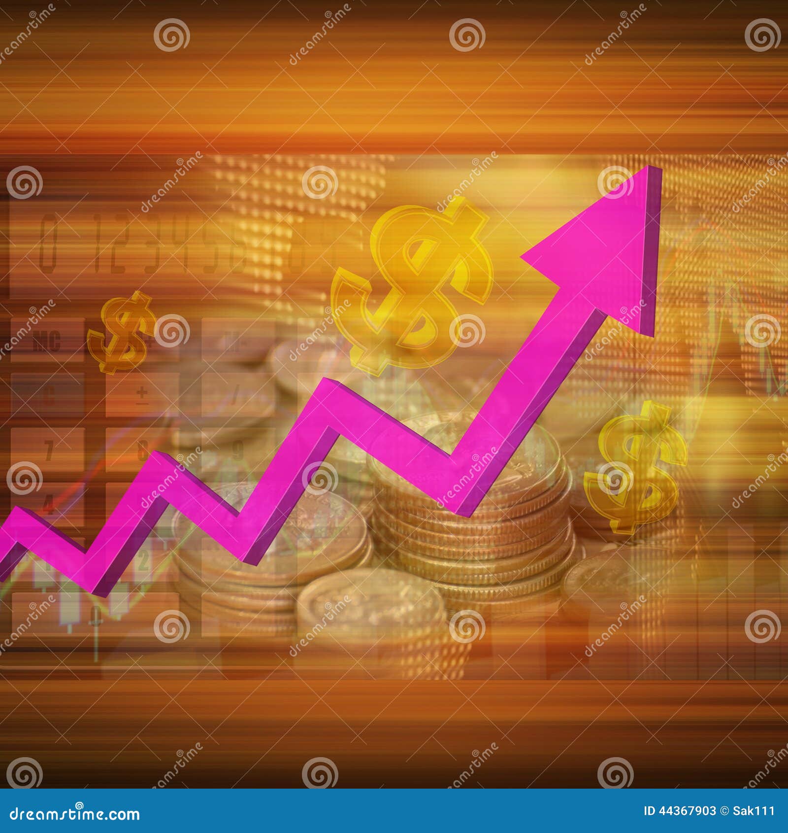 Stock Market Graph Colorful Elegant on Abstract Background Stock ...