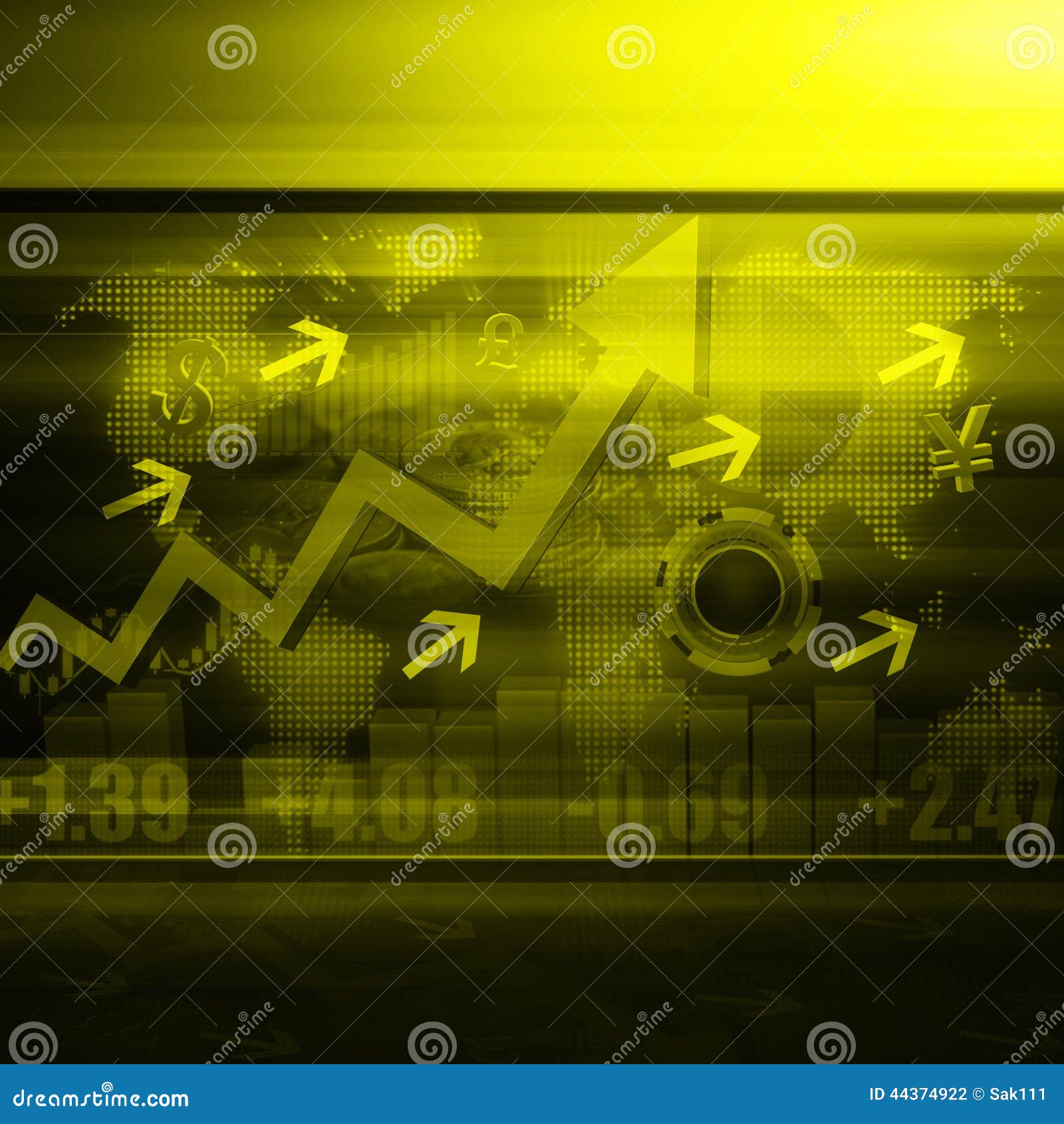 Stock Market Graph Colorful Elegant on Abstract Background Stock ...