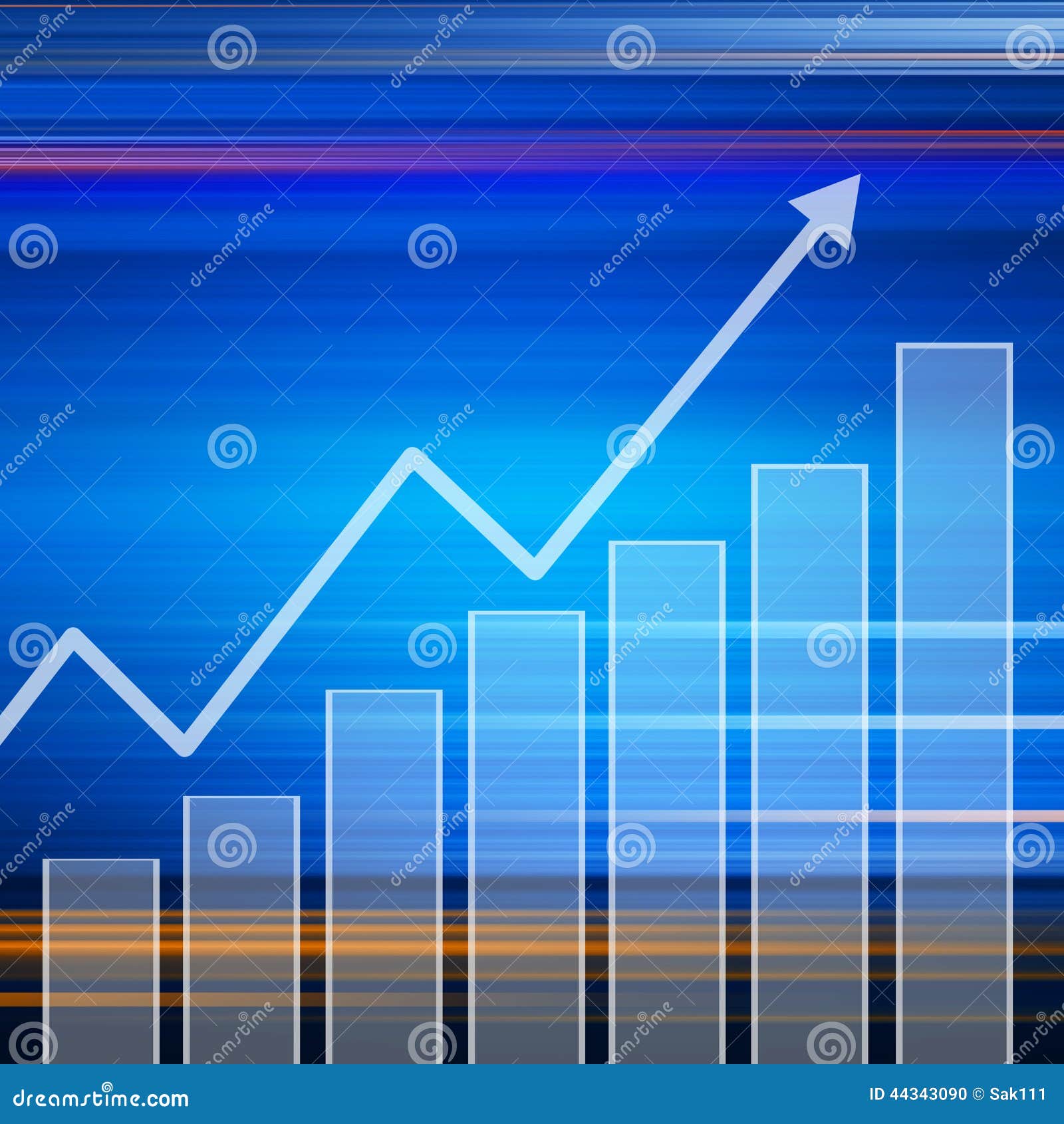 Stock Market Graph Colorful Elegant on Abstract Background Stock ...