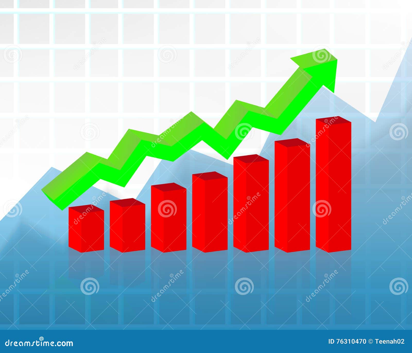 Stock Market Graph stock vector. Illustration of business - 76310470