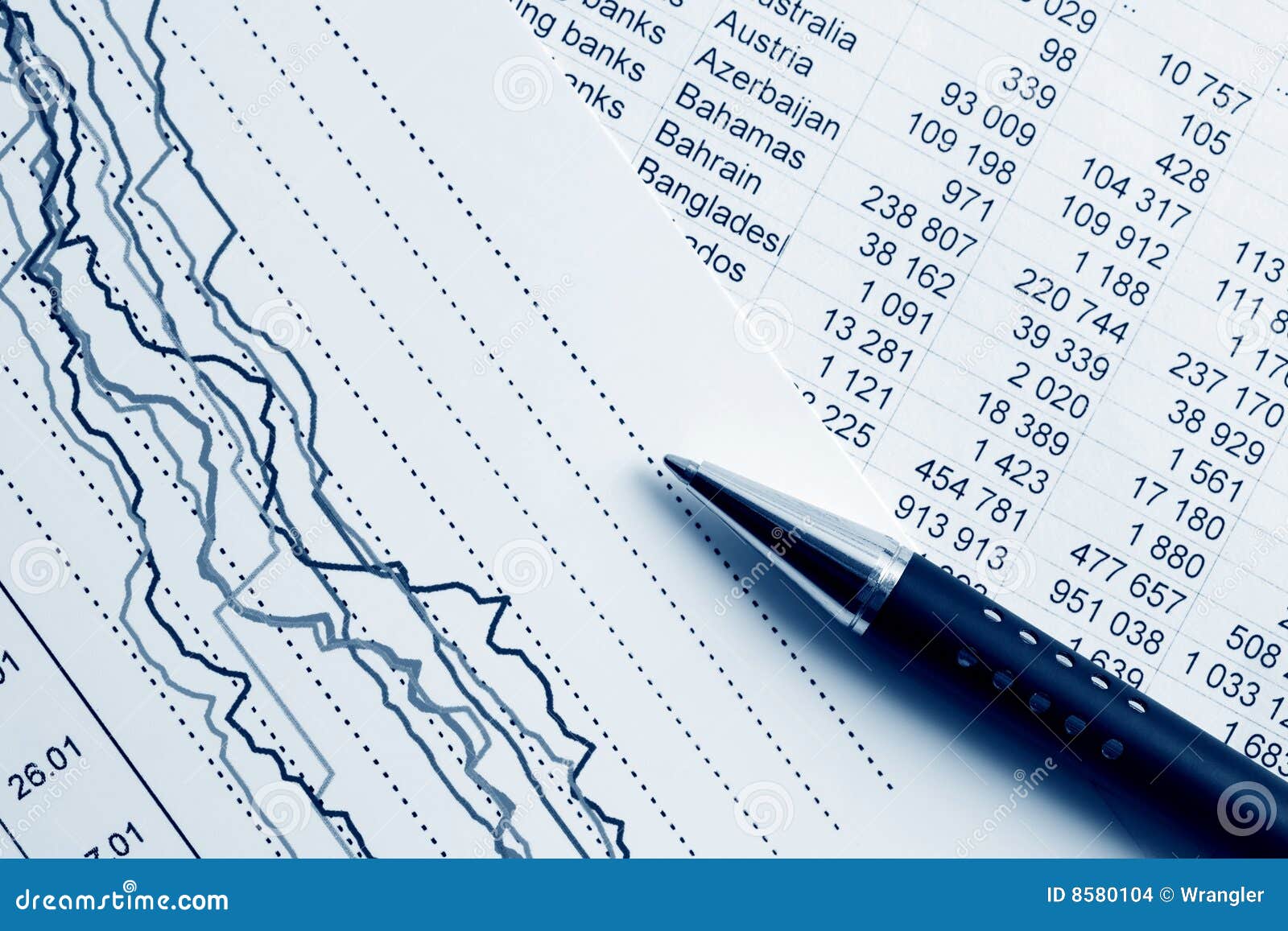 Stock market graphs. stock photo. Image of accounting - 8580104