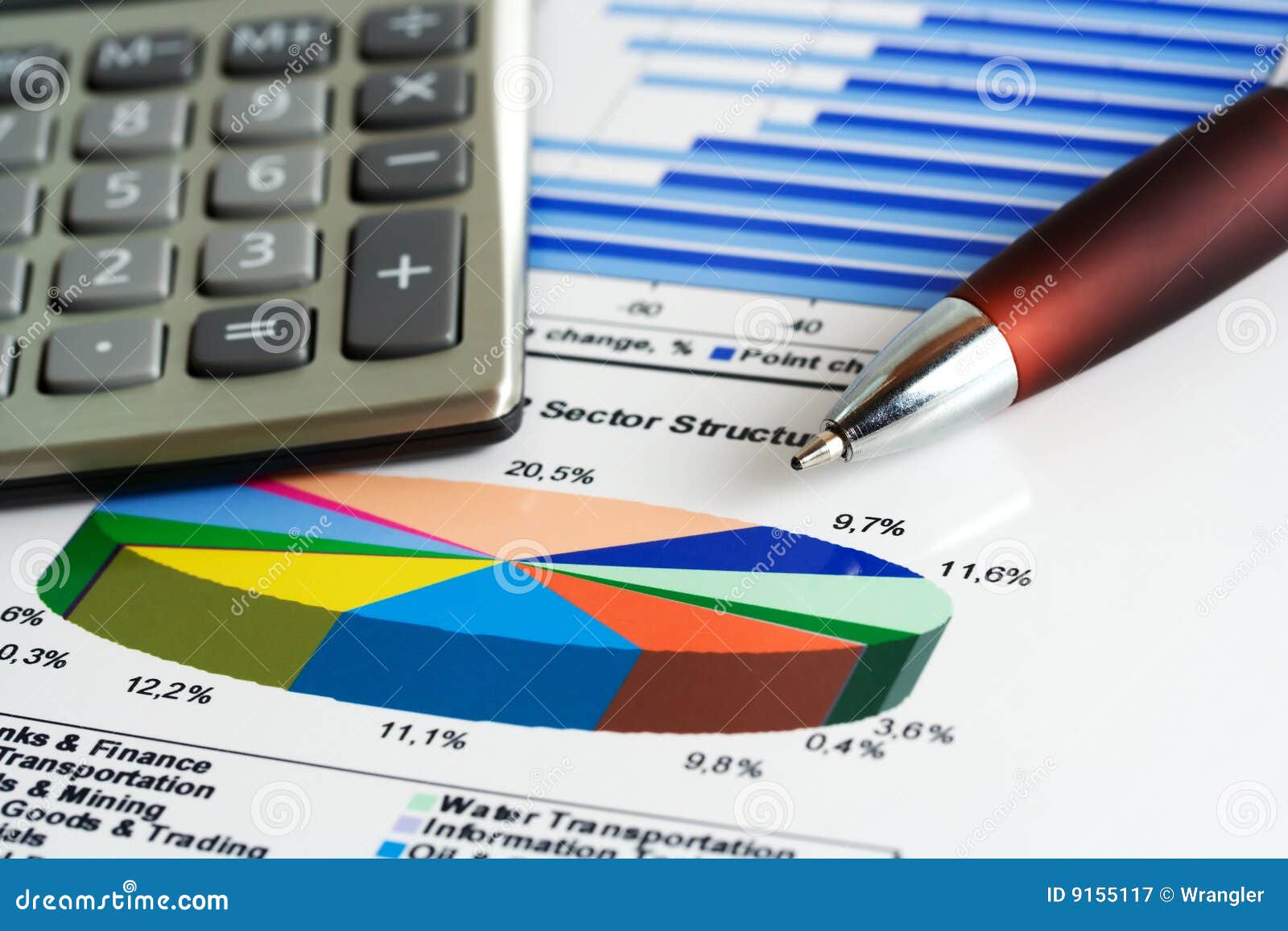 Financial Accounting Stock Market Graphs Analysis Stock Image - Image ...