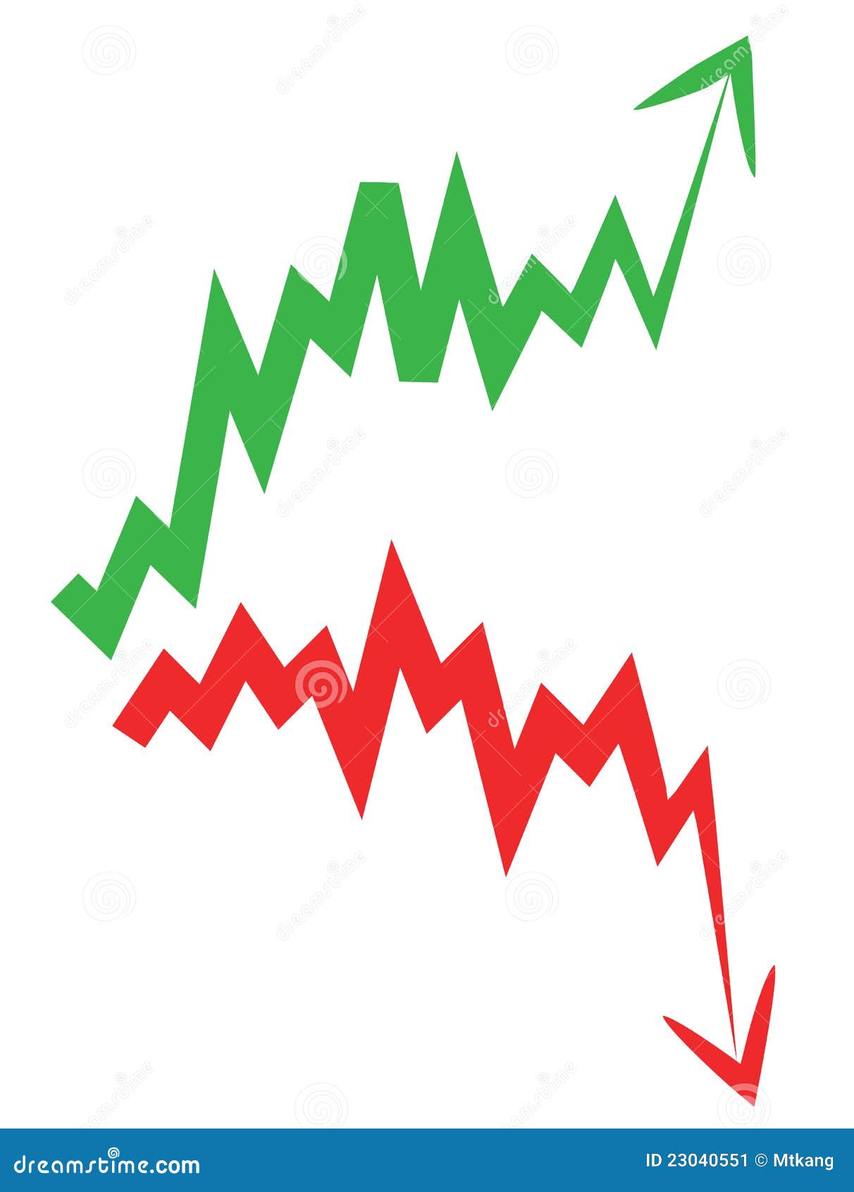 Stock market index arrow stock vector. Illustration of arrows - 23040551