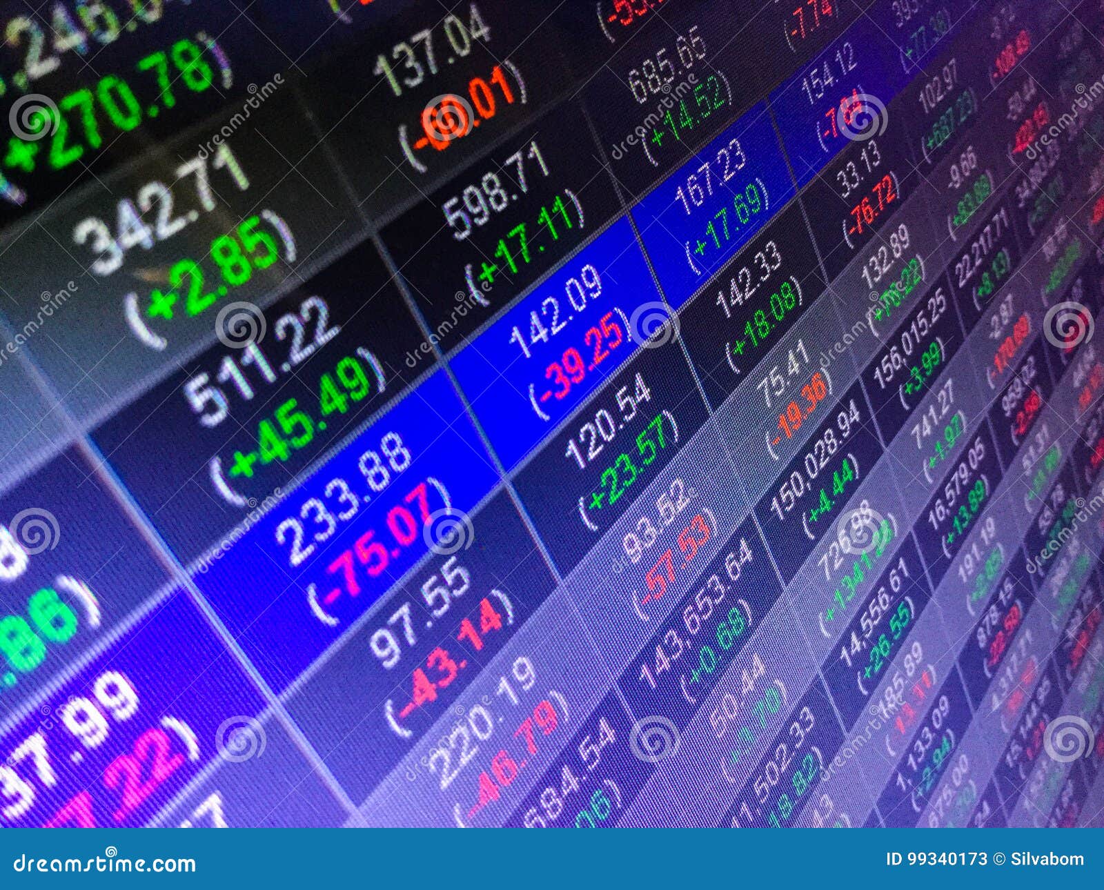 Stock Market Display Board Concept Background Stock Image - Image of ...
