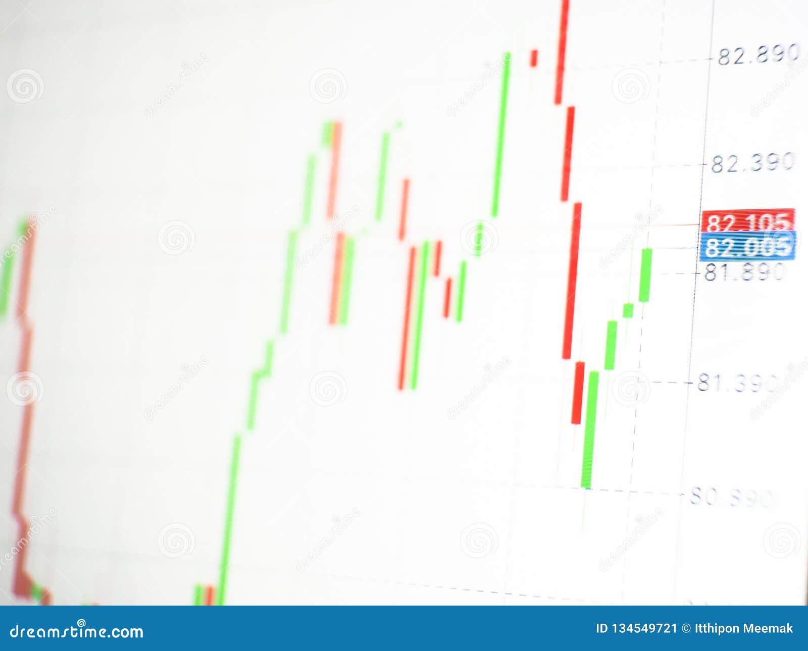 Stock Market Interface on Lcd Display Stock Image - Image of business ...