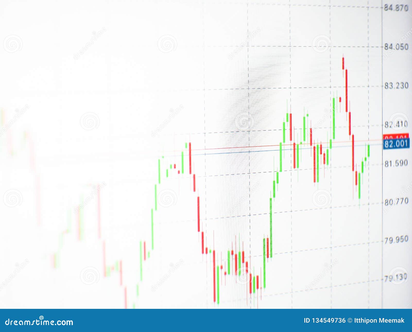 Stock Market Interface on Lcd Display Stock Photo - Image of display ...