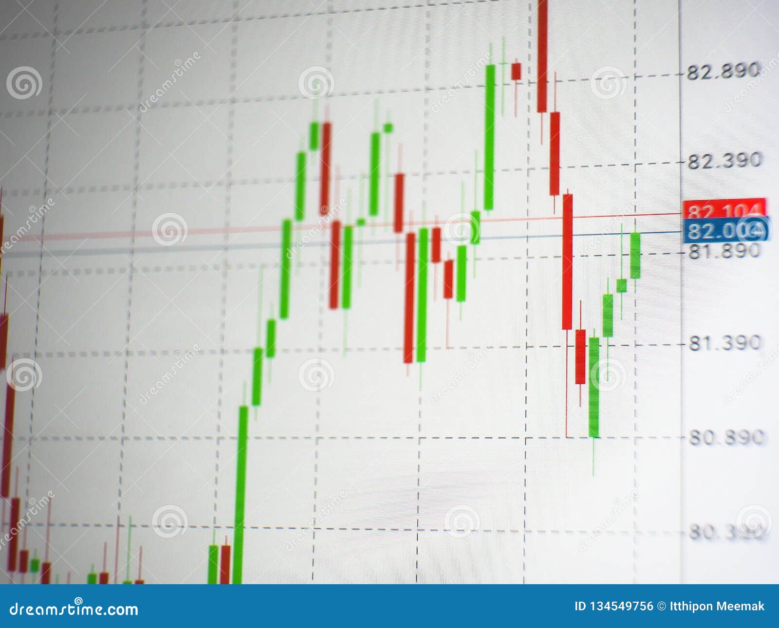 Stock Market Interface on Lcd Display Stock Photo - Image of cash ...