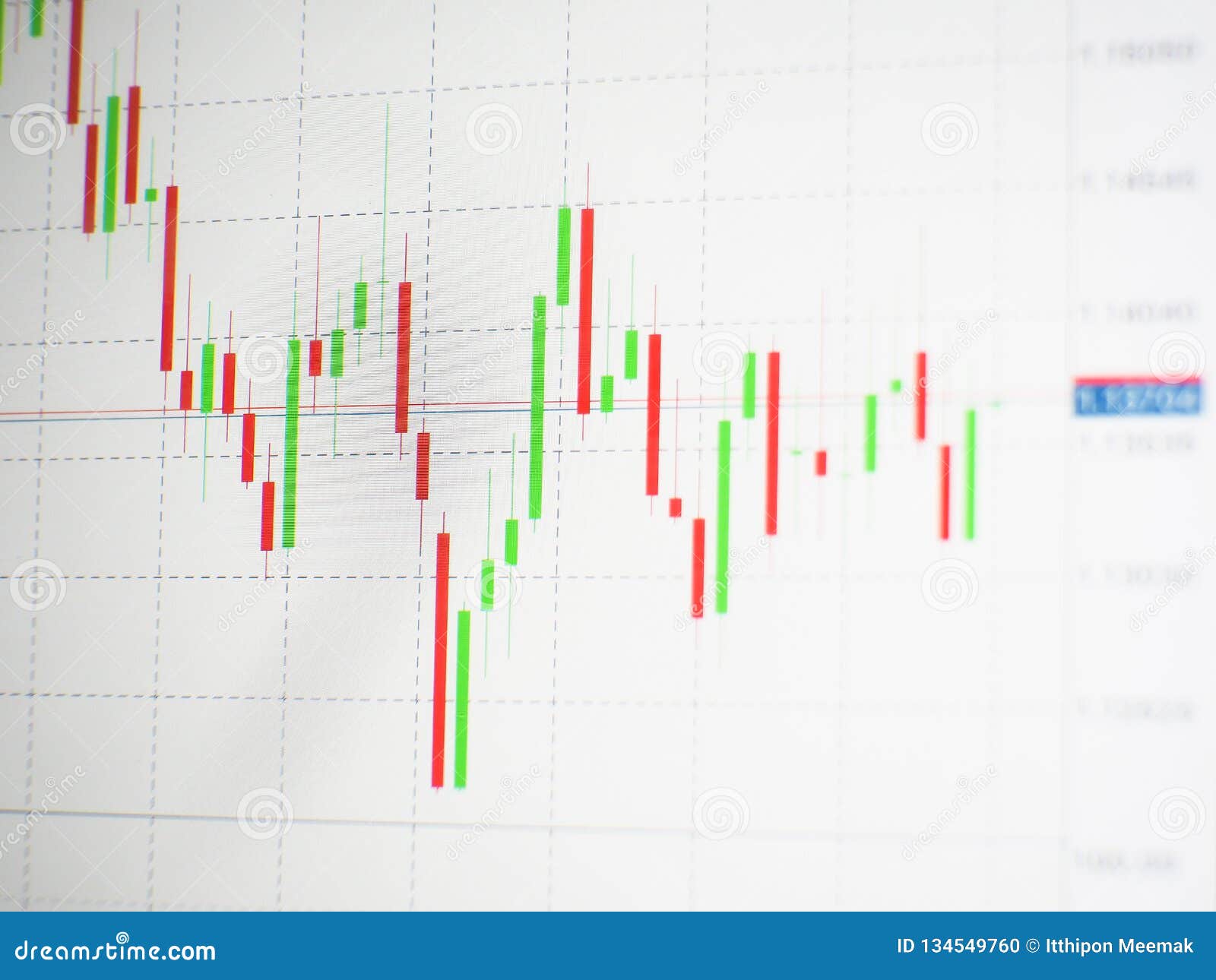 Stock Market Interface on Lcd Display Stock Photo - Image of ...
