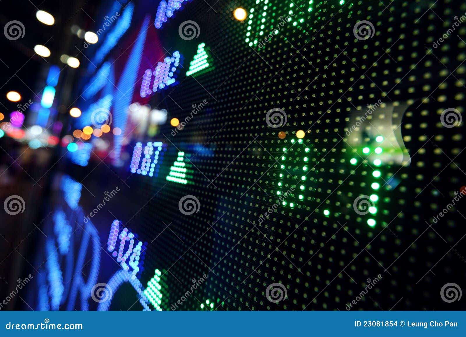 Stock Market Price Display Abstract Stock Photo - Image of business ...