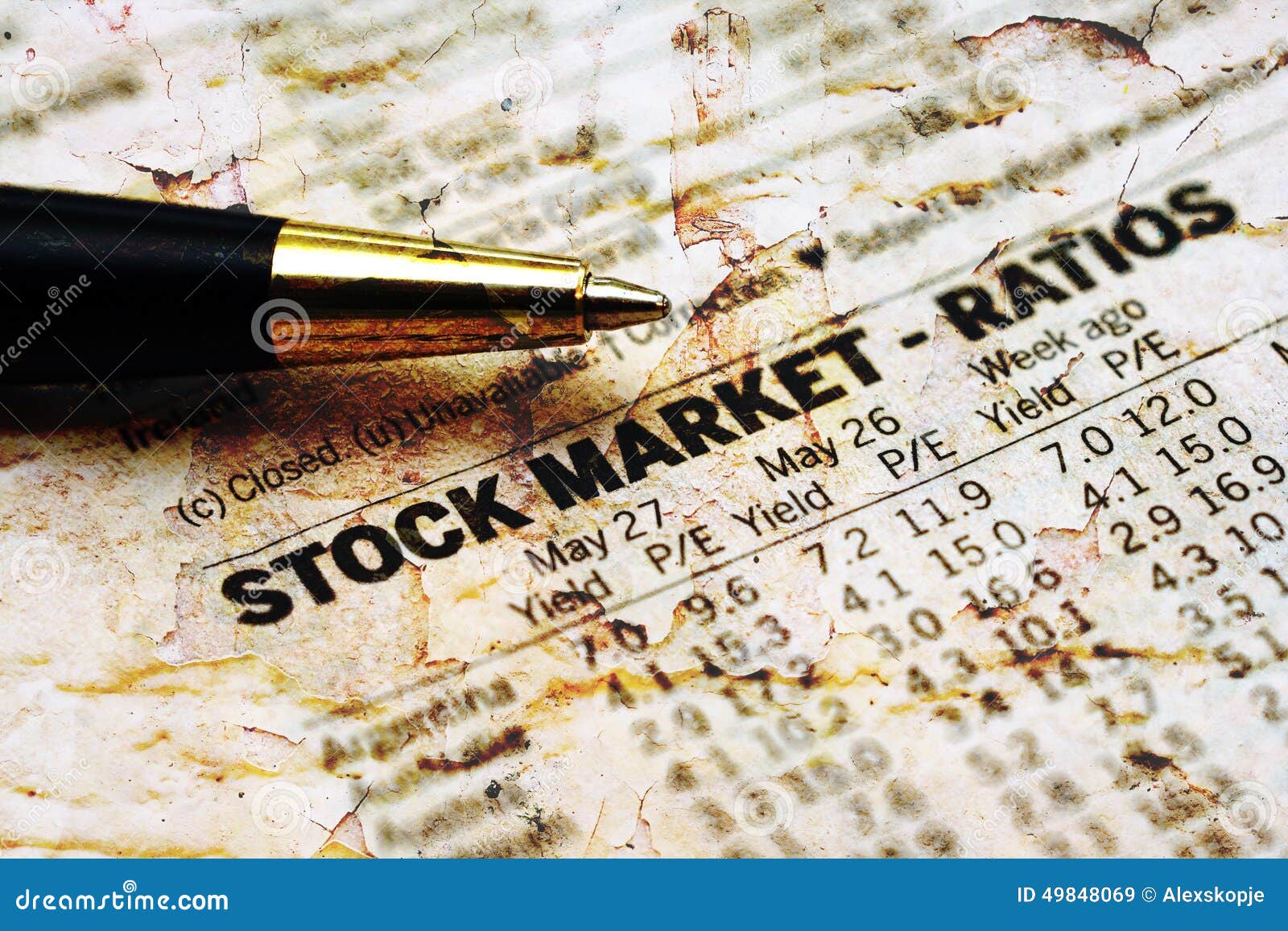 Stock market report stock image. Image of grunge, price - 49848069
