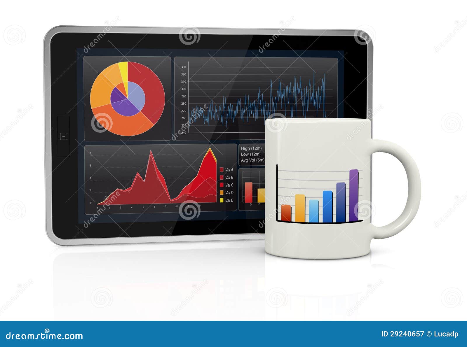 Stock Market and Technology, Concept Stock Illustration - Illustration ...