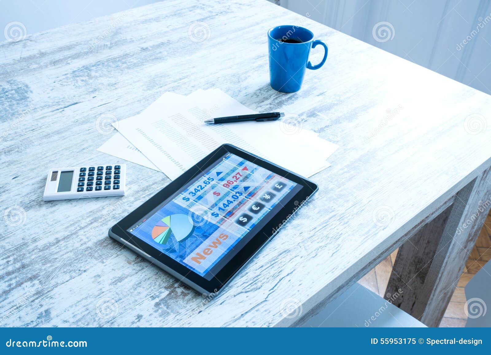 Stock Market Trading App on a Tablet PC Stock Image - Image of screen ...