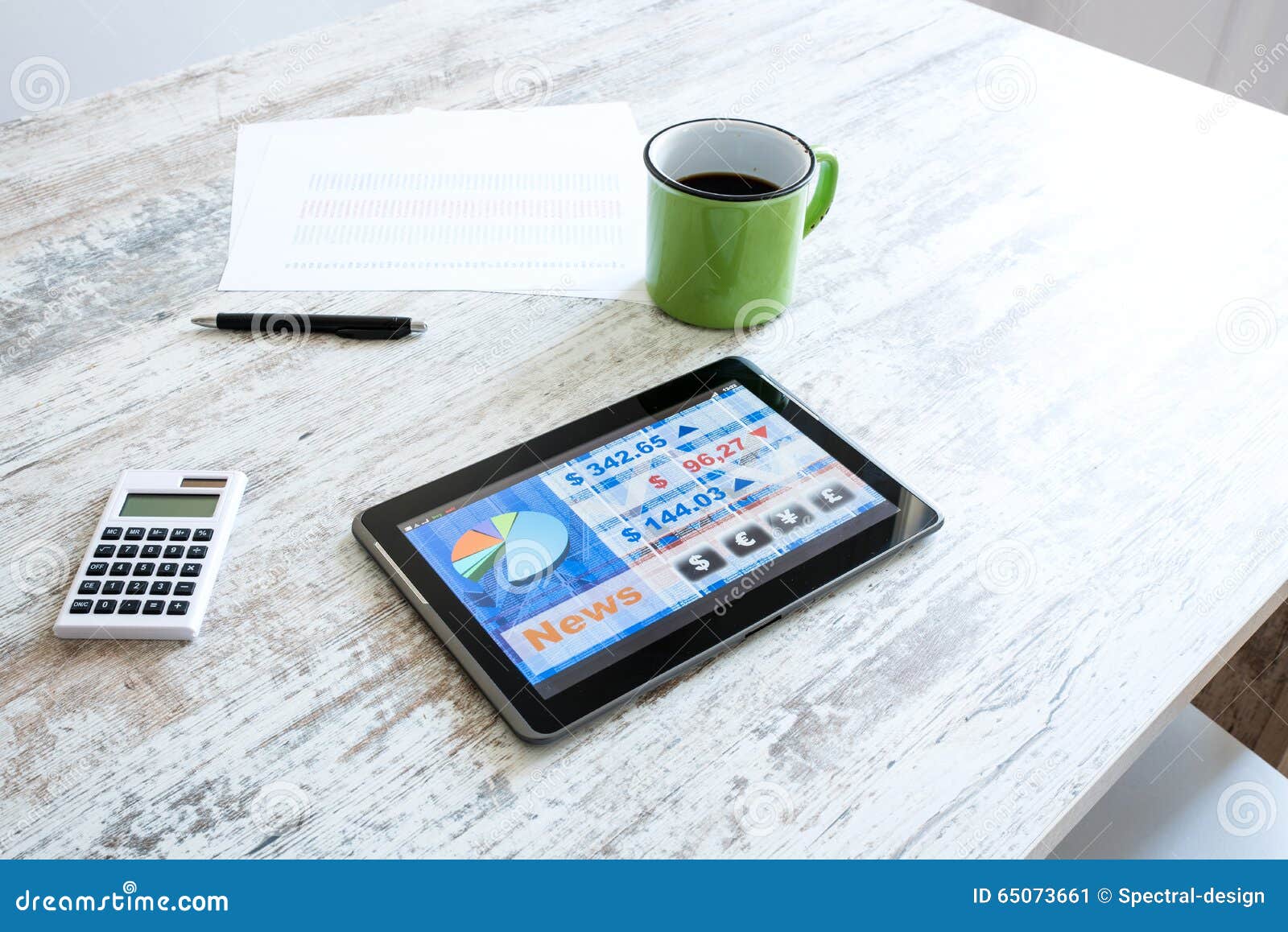 Stock Market Trading App on a Tablet PC Stock Image - Image of daytrade ...