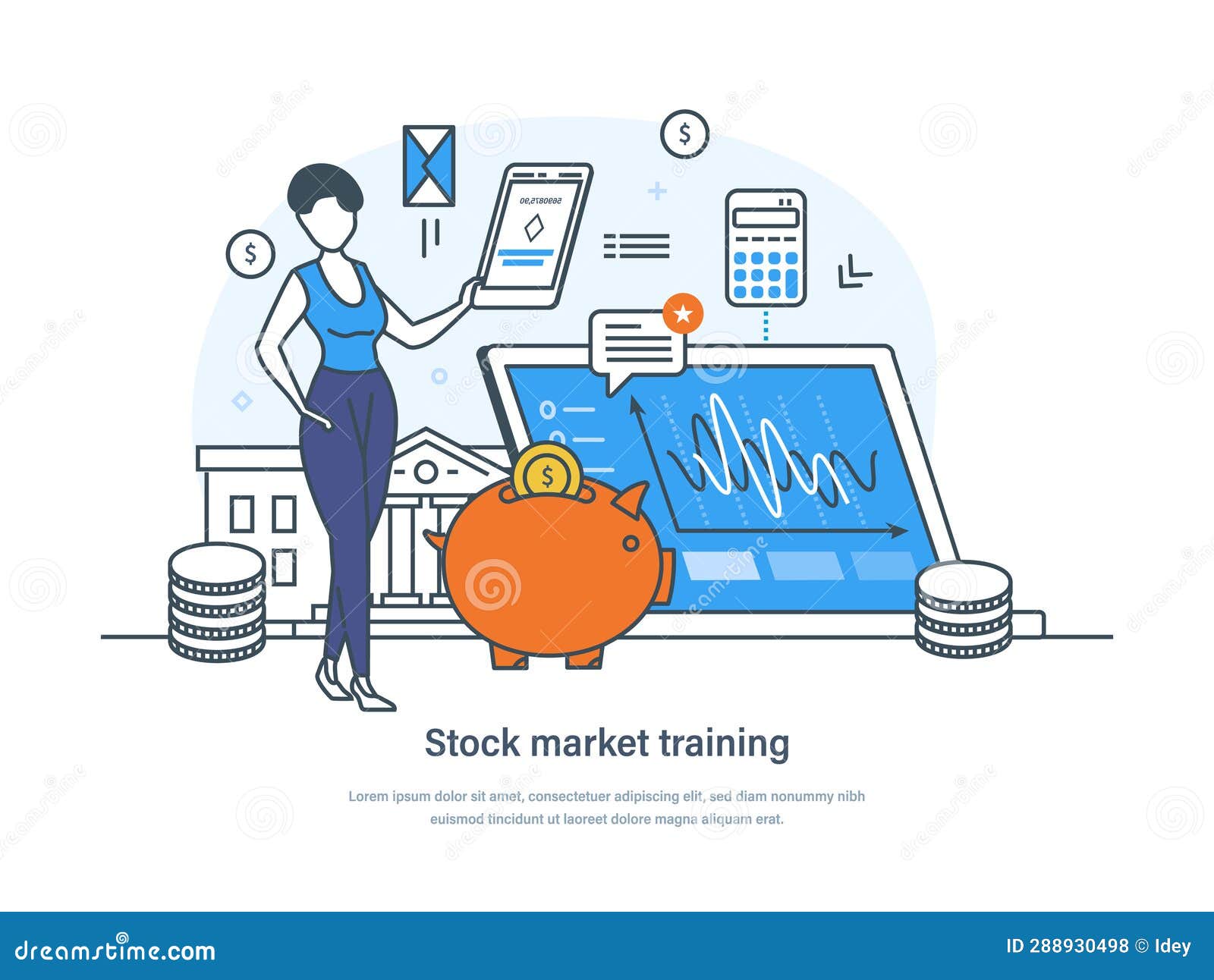 Stock Market Training Trading Course, Online Learning Concept Stock ...