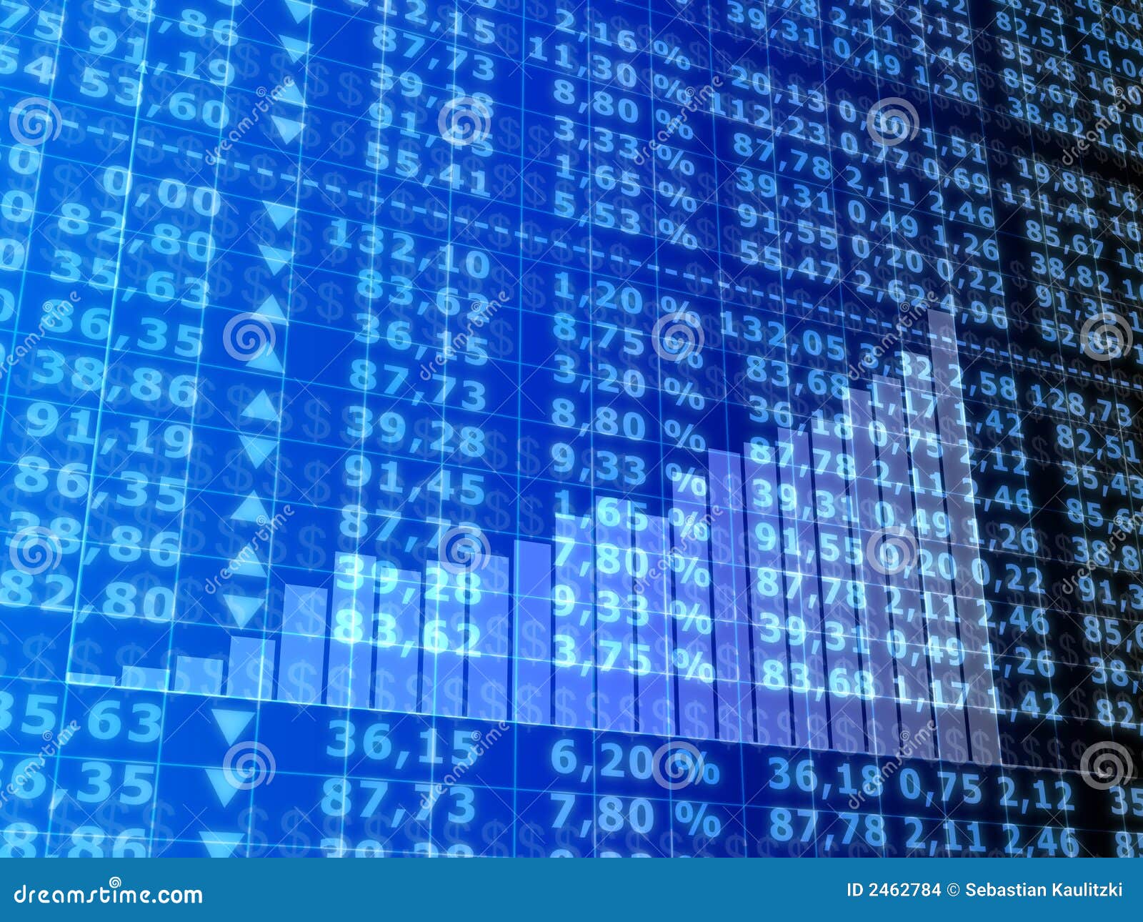 Stock numbers stock illustration. Illustration of tradingblue - 2462784