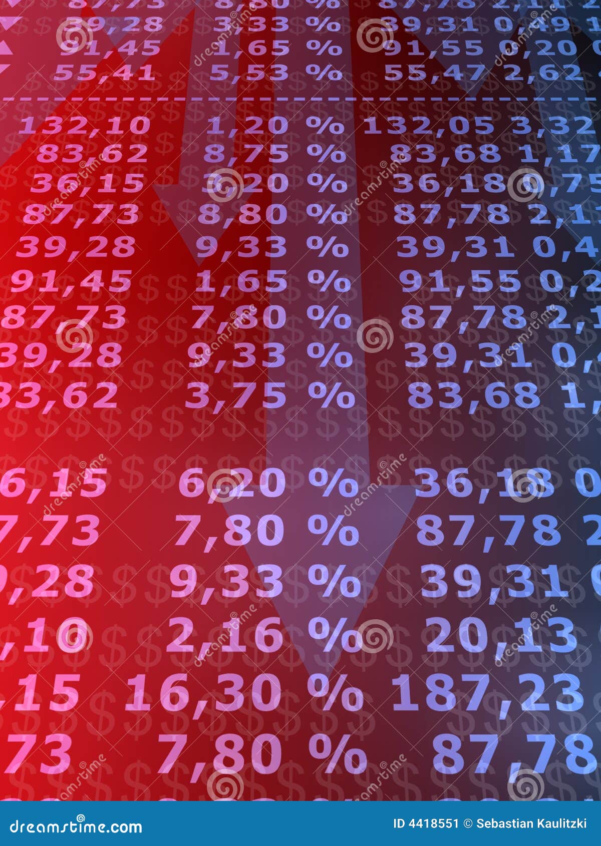 Stock numbers stock illustration. Illustration of analyst - 4418551