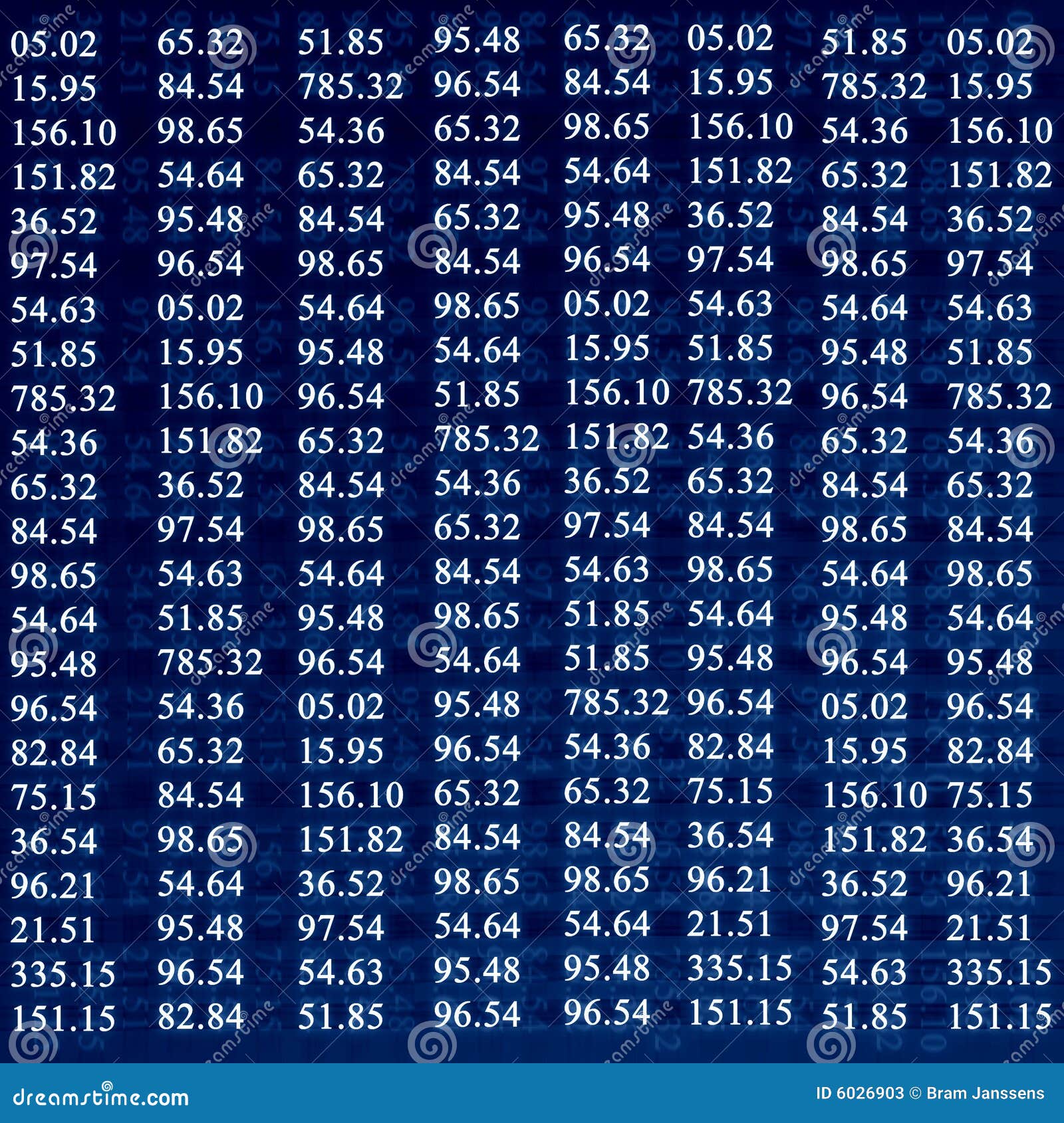 Stock numbers stock illustration. Illustration of corporate - 6026903