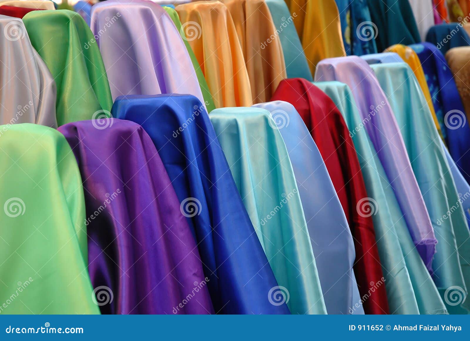Stock Photo of Colorful Fabric Stock Photo - Image of colorful, diverse ...