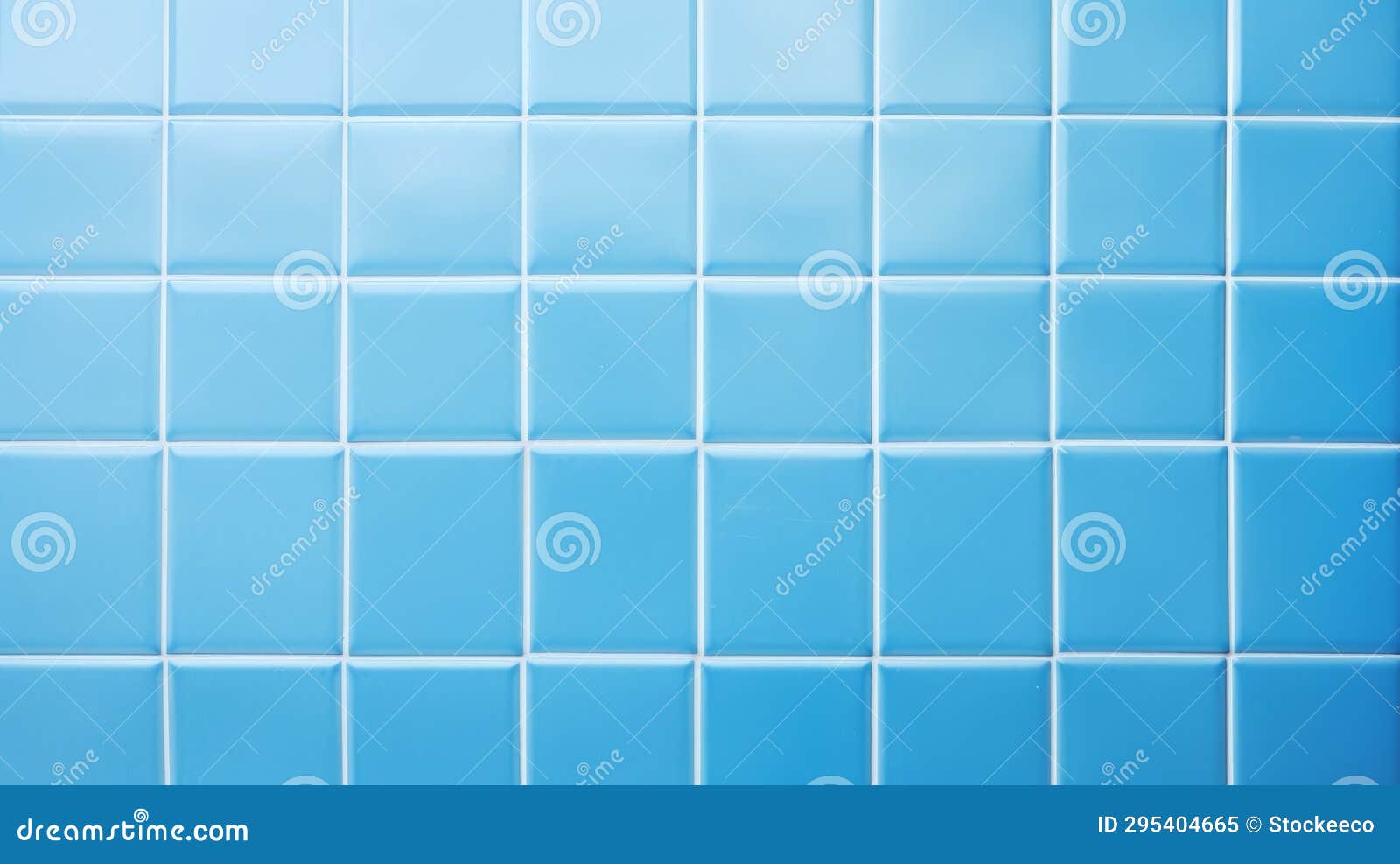 Blue Tile Background for Bathroom with White Squares Stock Illustration ...