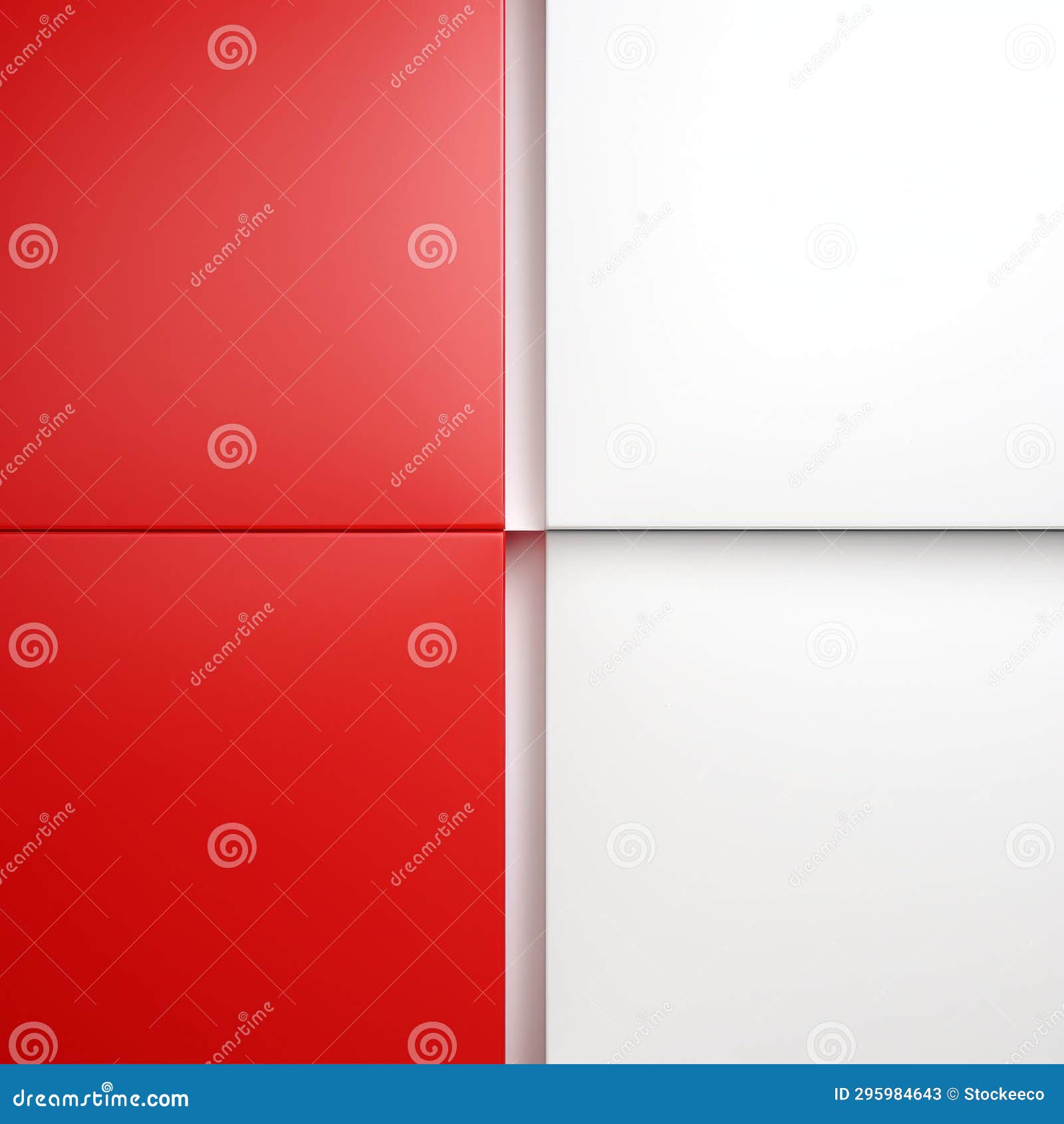 Seamless Divided White and Red Squares on Isolated Background Stock ...