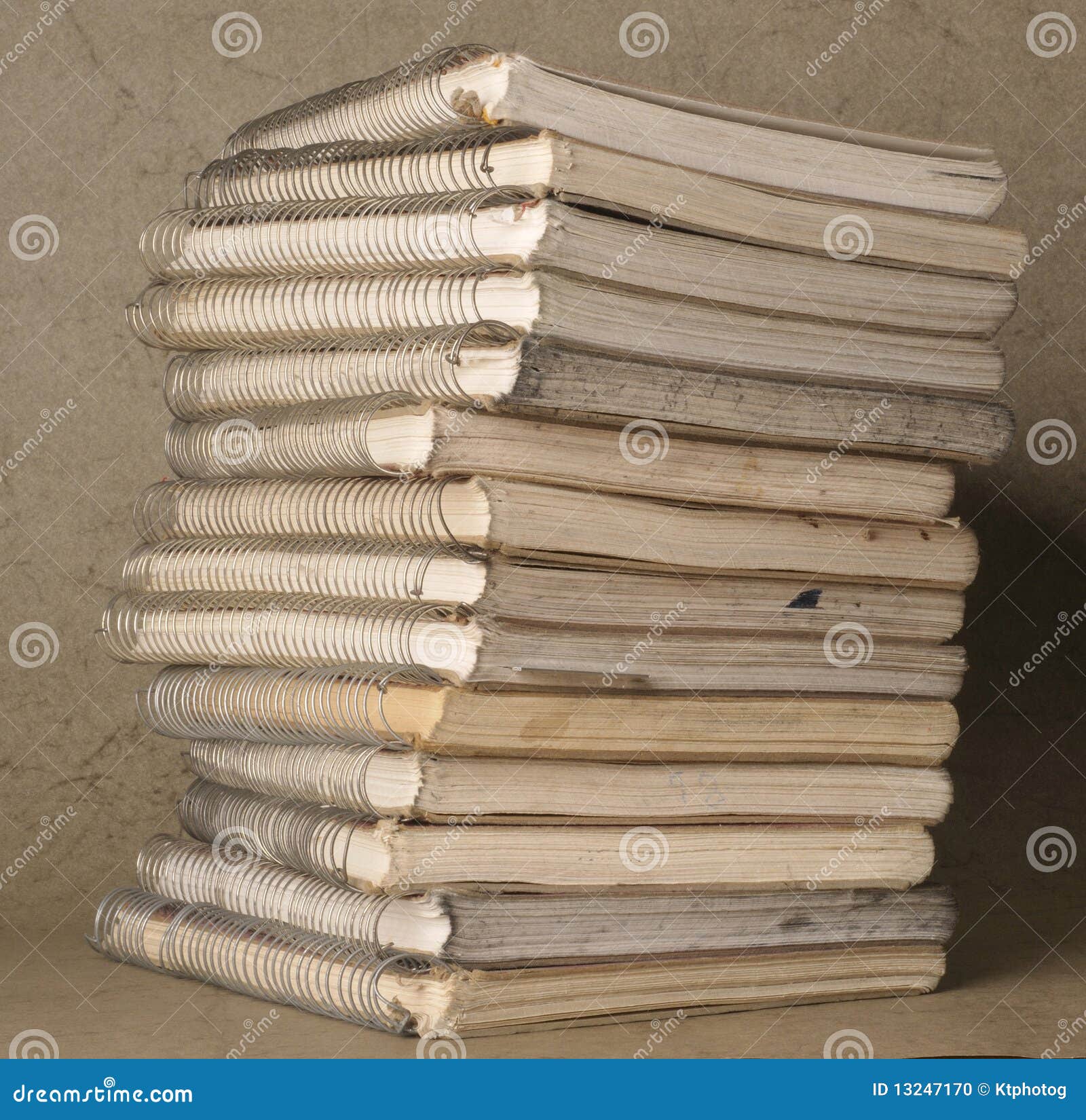 Stock Photo of Old Sketchbooks Stock Photo - Image of stained, books ...