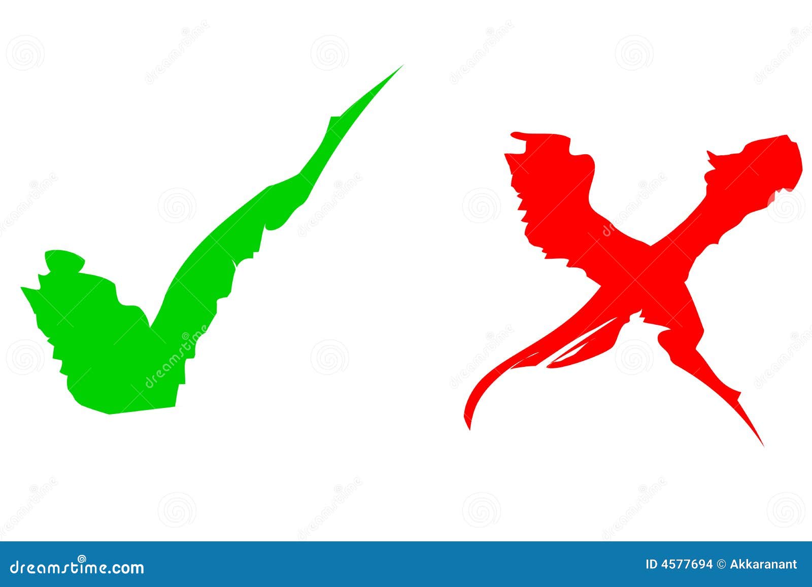 Stock Photo: Red & Green Ticks Stock Vector - Illustration of guess ...