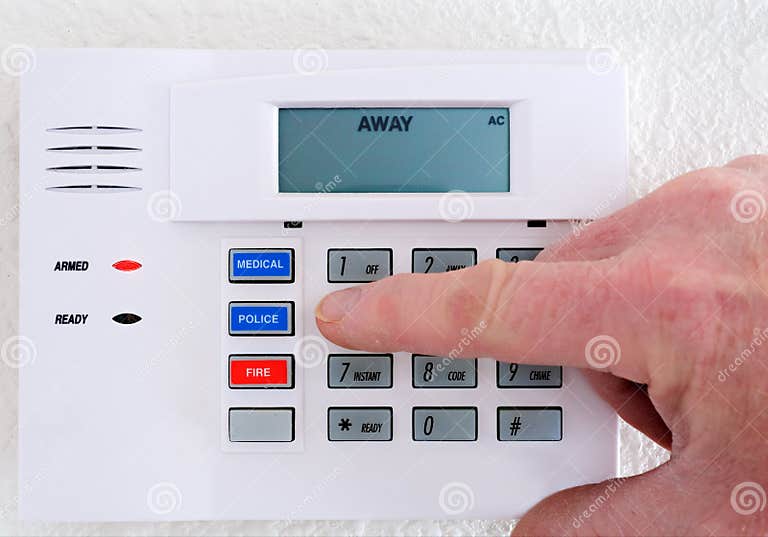 Stock Photo: Setting the Alarm System Stock Photo - Image of home, away ...