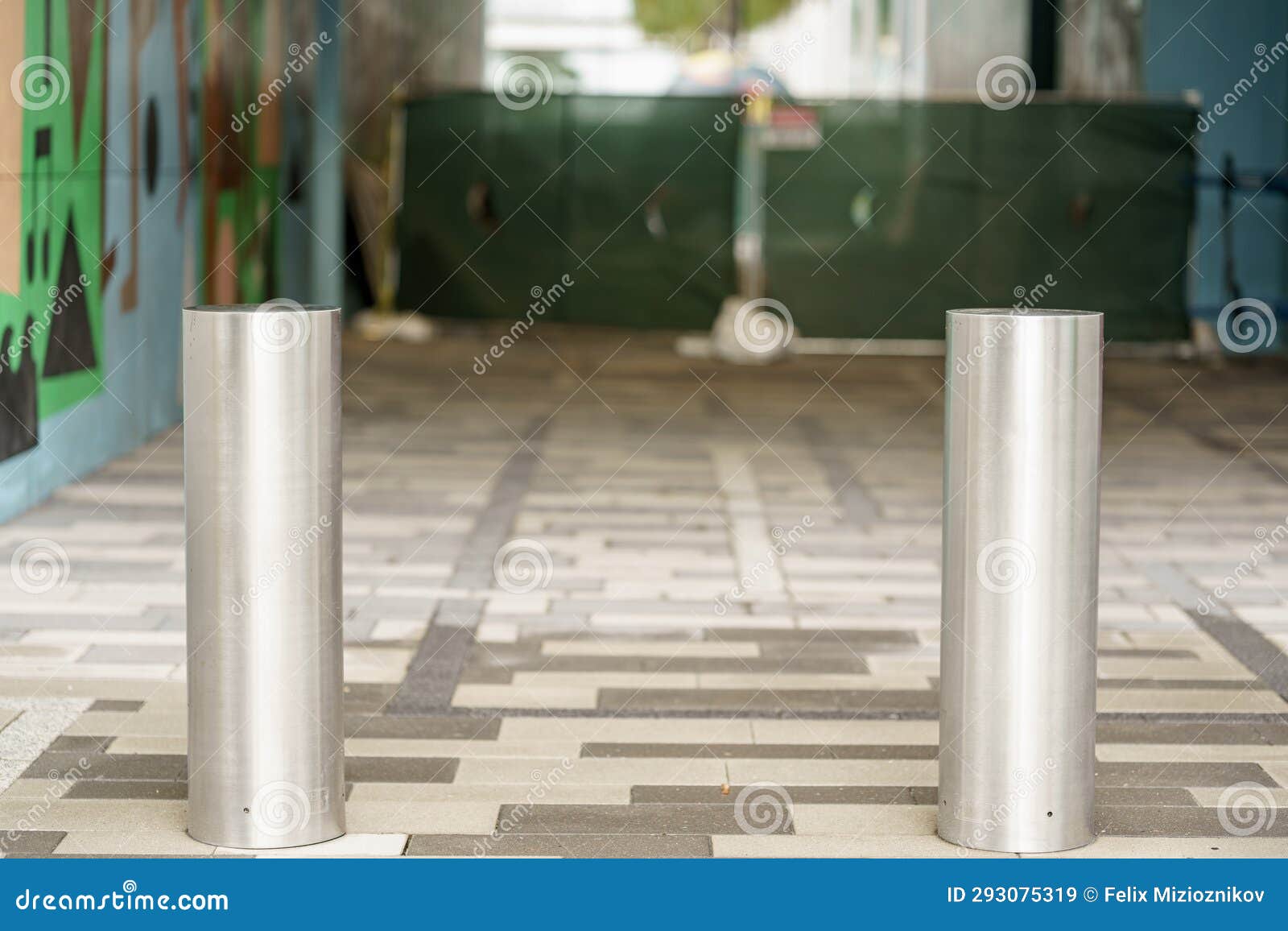 Stock Photo Steel Security Bollards Stock Image - Image of strength ...