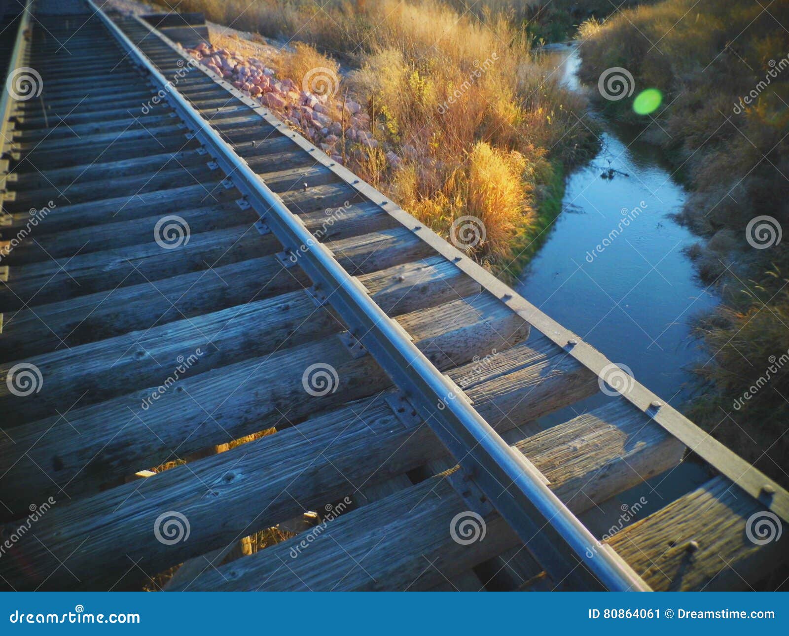 Stock Photo Train Track Bridge Stock Image - Image of lighting, train ...