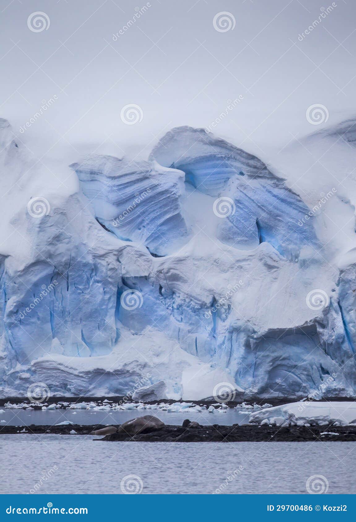 Antarctic Iceberg Wall stock photo. Image of pole, freeze - 29700486
