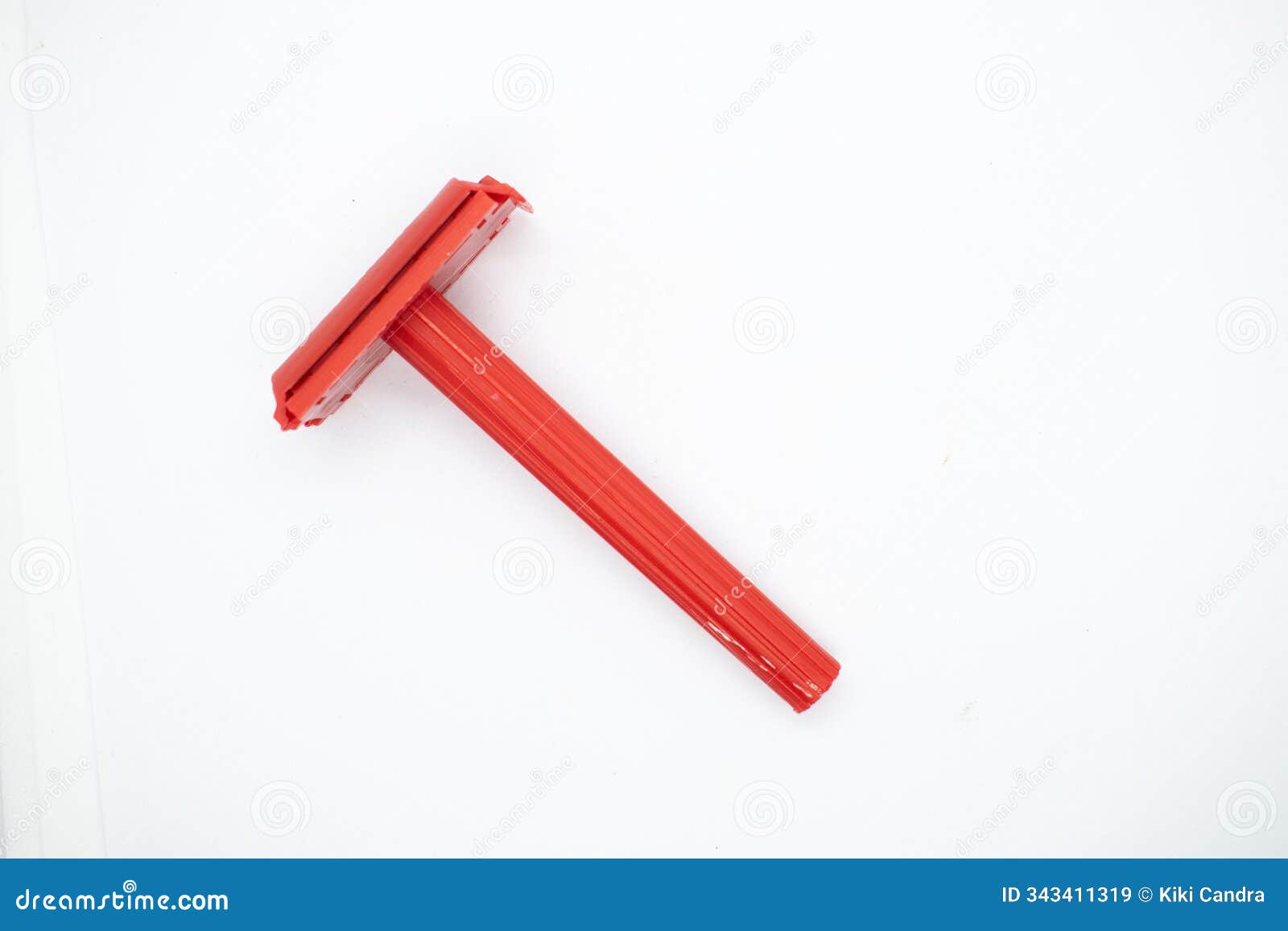 Red Razor Isolated on White Background Stock Image - Image of skin ...