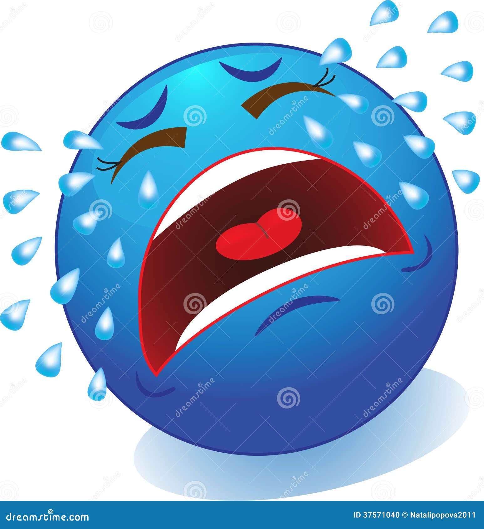 Stock Picture, Crying Smiley Stock Vector - Illustration of sign, smile ...