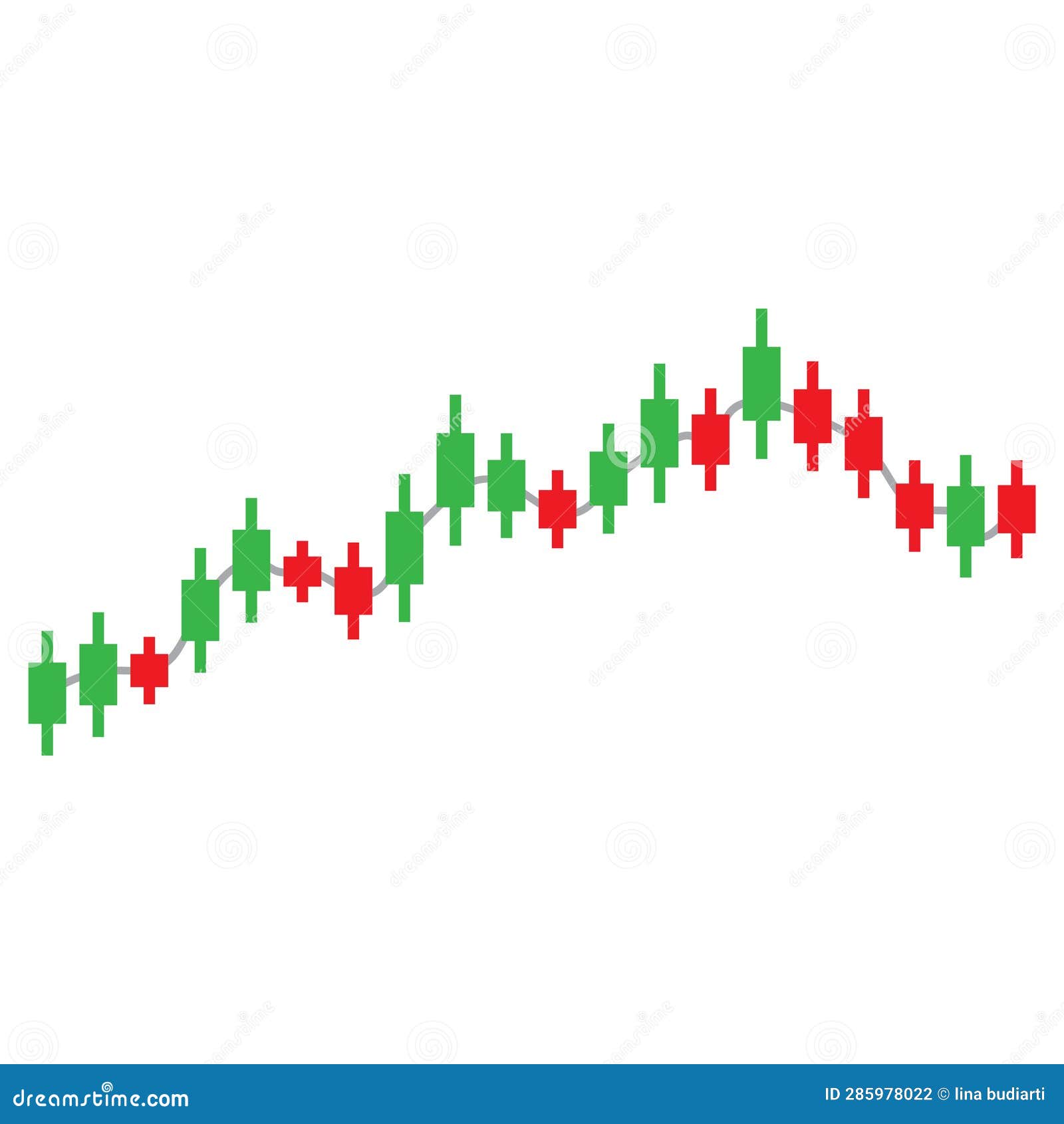 Stock Price Indicator Chart Icon Stock Illustration - Illustration of ...