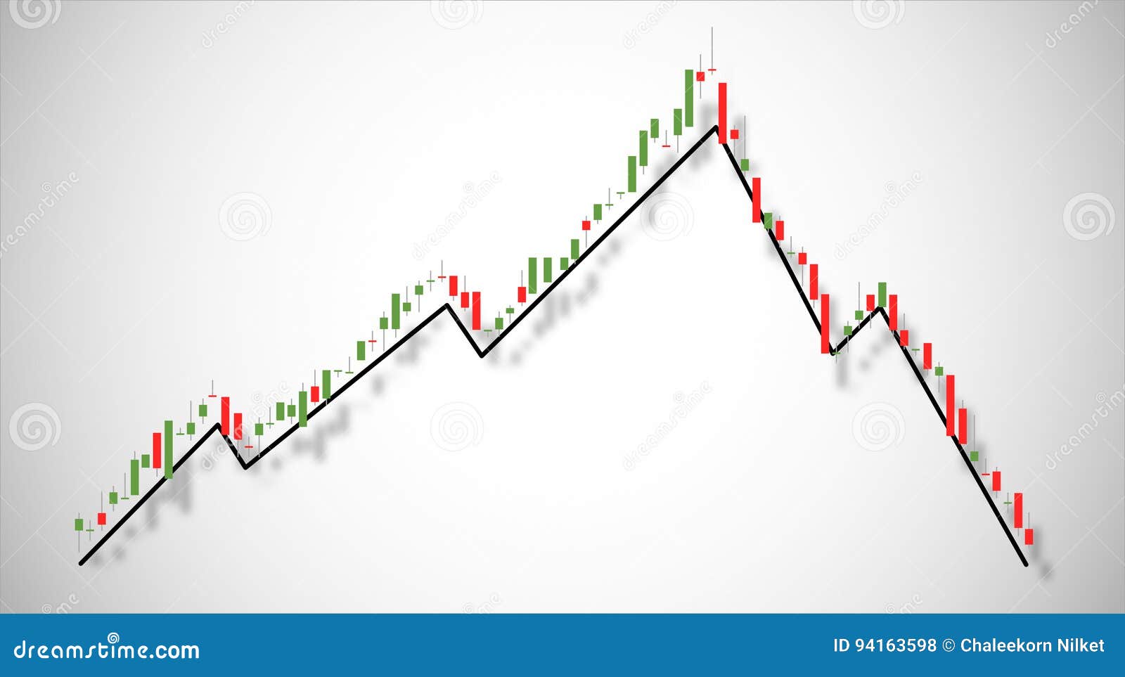 Stock price pattern stock illustration. Illustration of graphic - 94163598