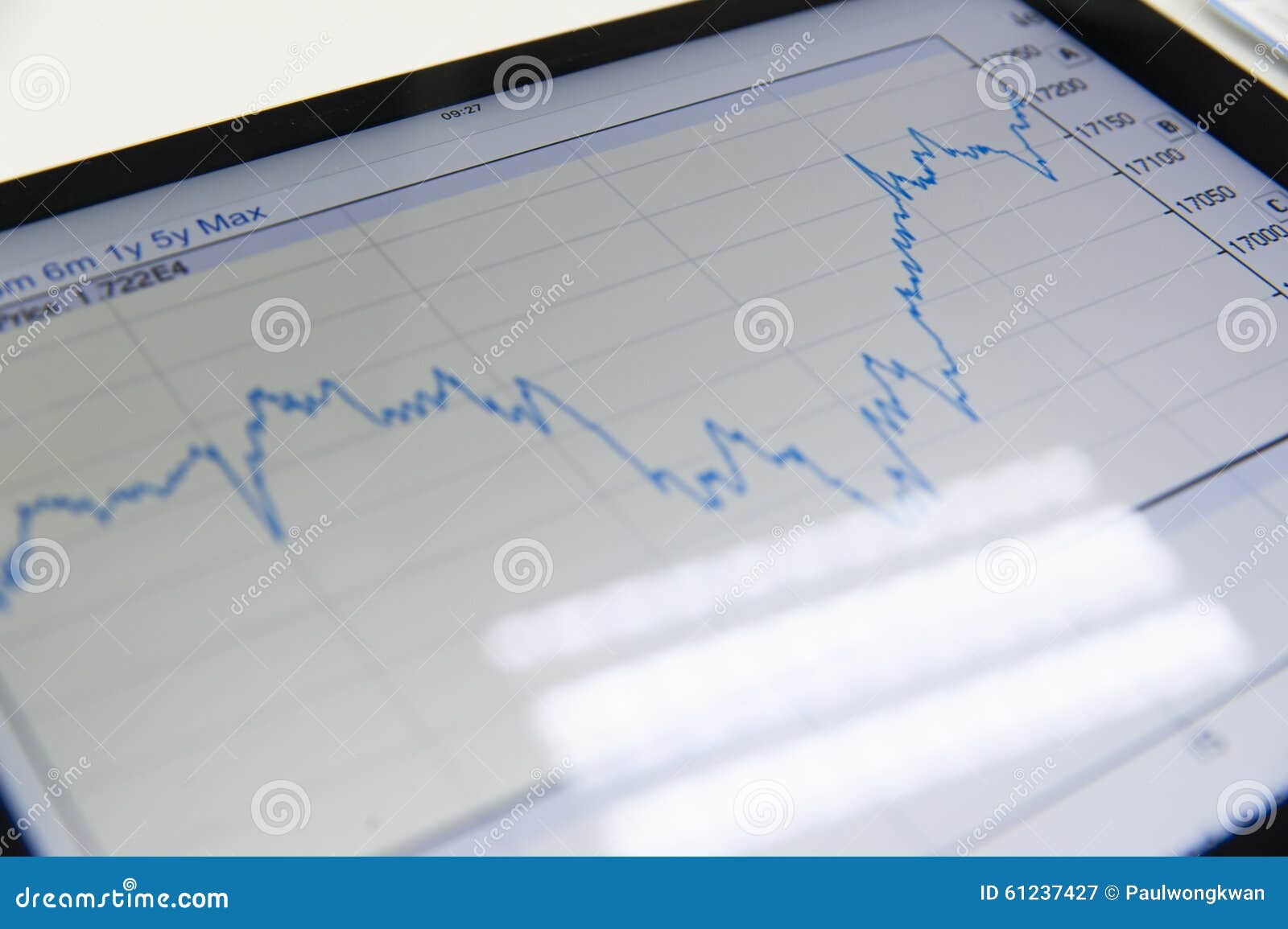 Stock Price Screen stock image. Image of jones, media - 61237427