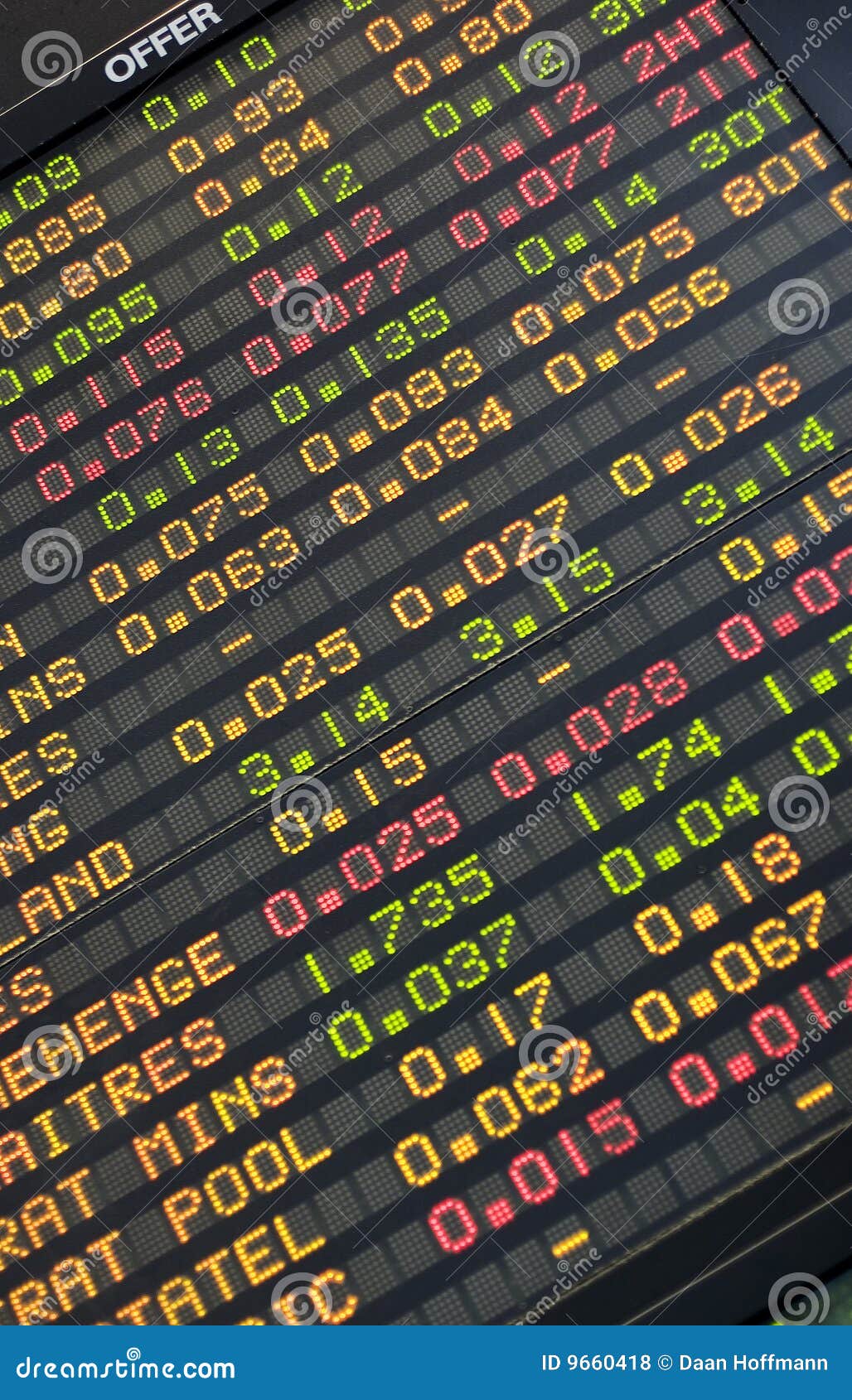 Stock Prices stock photo. Image of exchange, information - 9660418