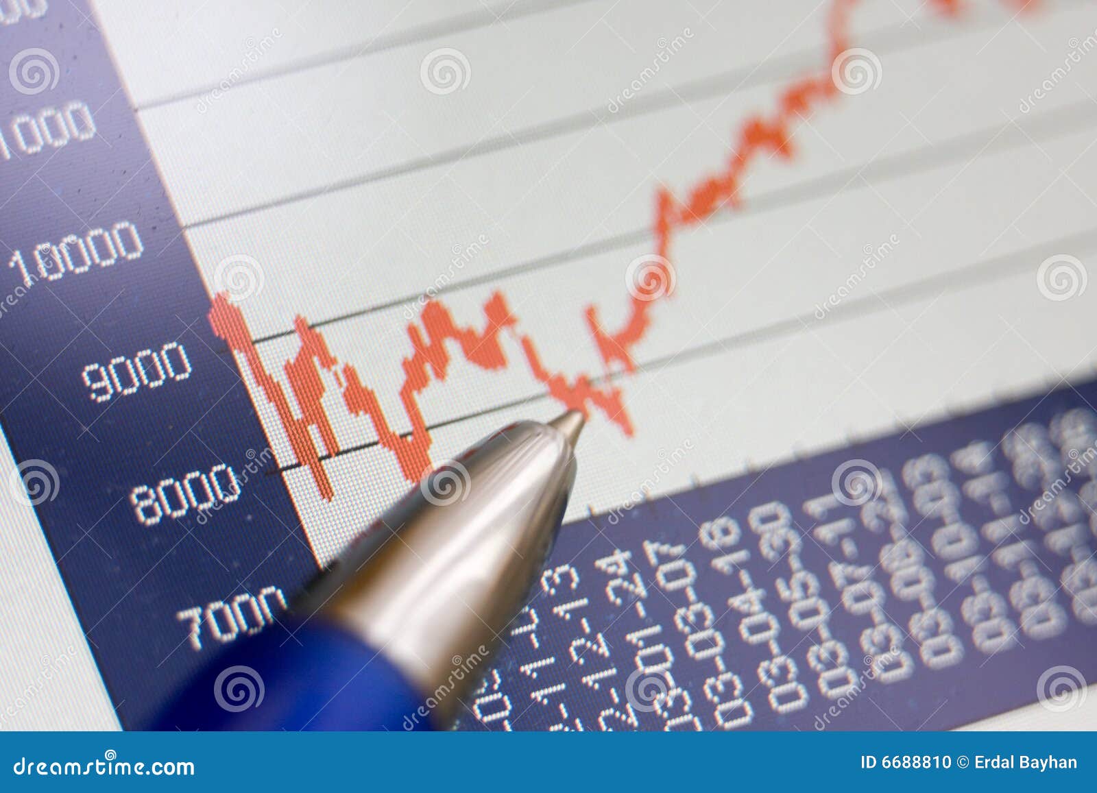 Stock rates chart stock photo. Image of shock, debt, graph - 6688810