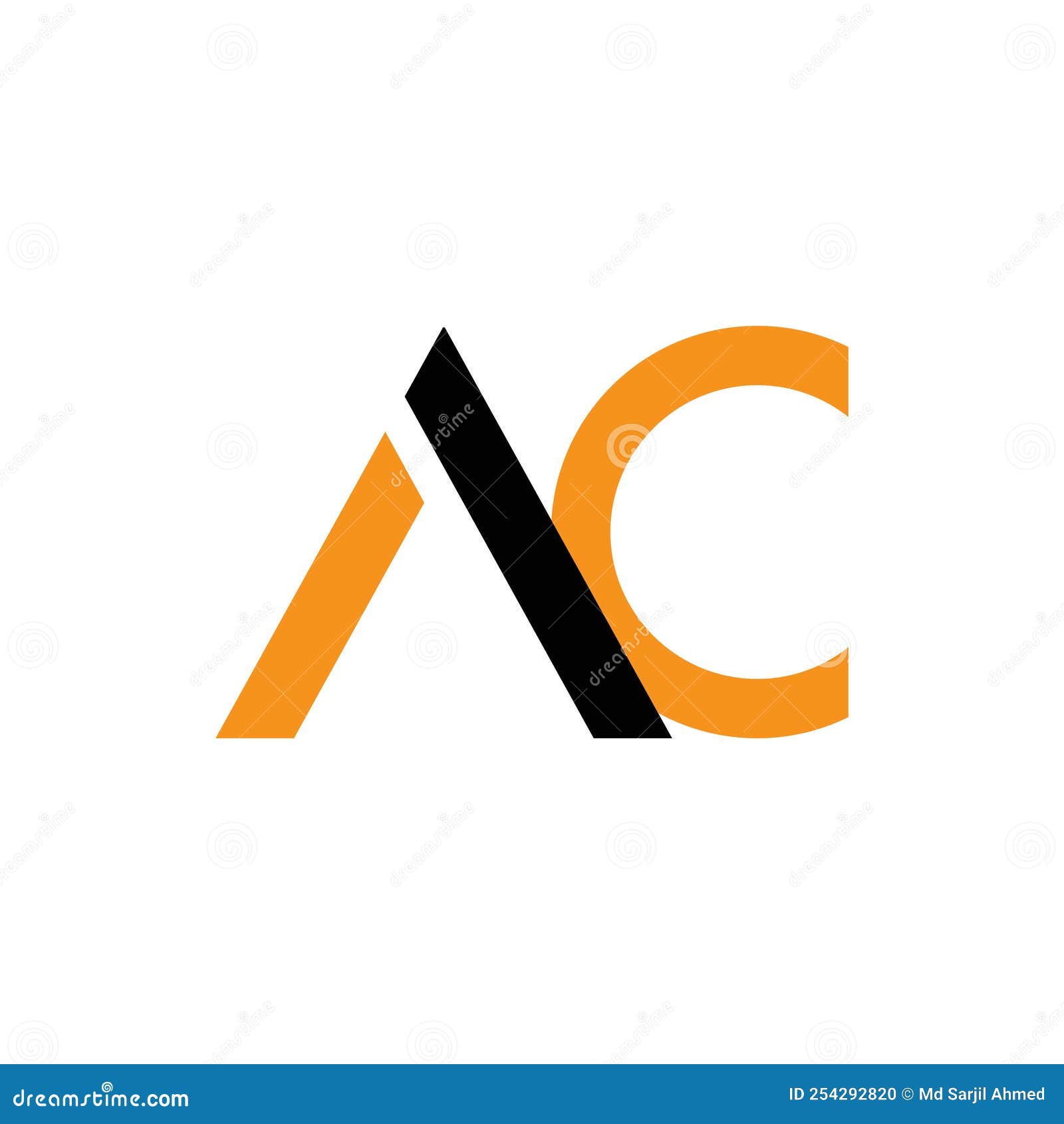 AC Logo a Unique Company Logo Design Stock Vector - Illustration of ...