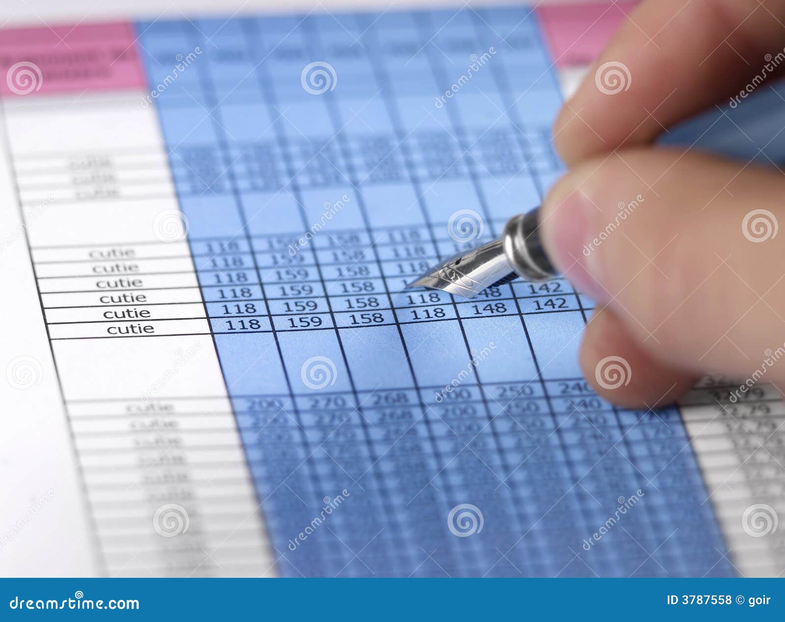 Stock Tables stock photo. Image of office, number, financial - 3787558