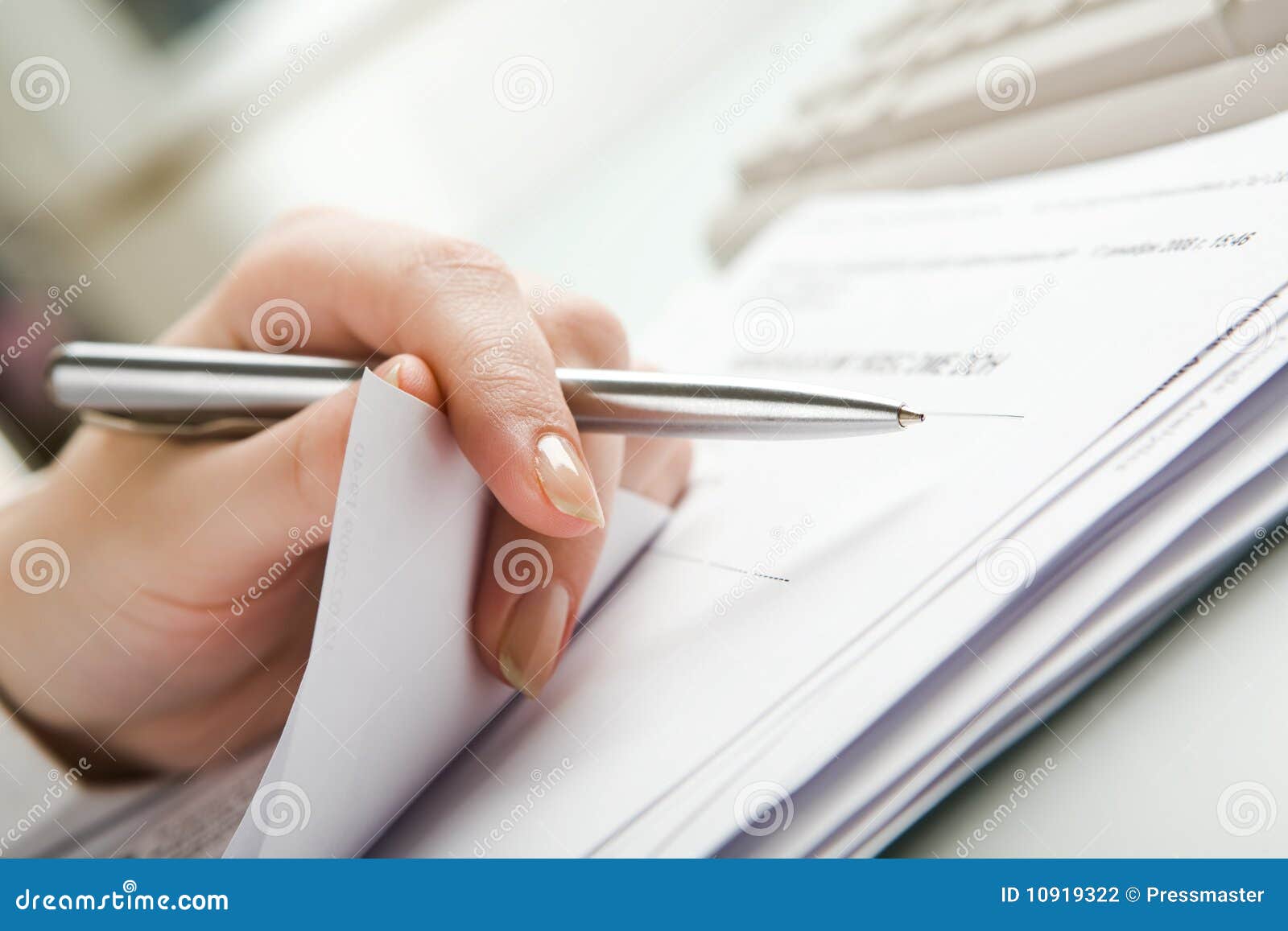 Stock-taking stock photo. Image of notepad, ballpoint - 10919322