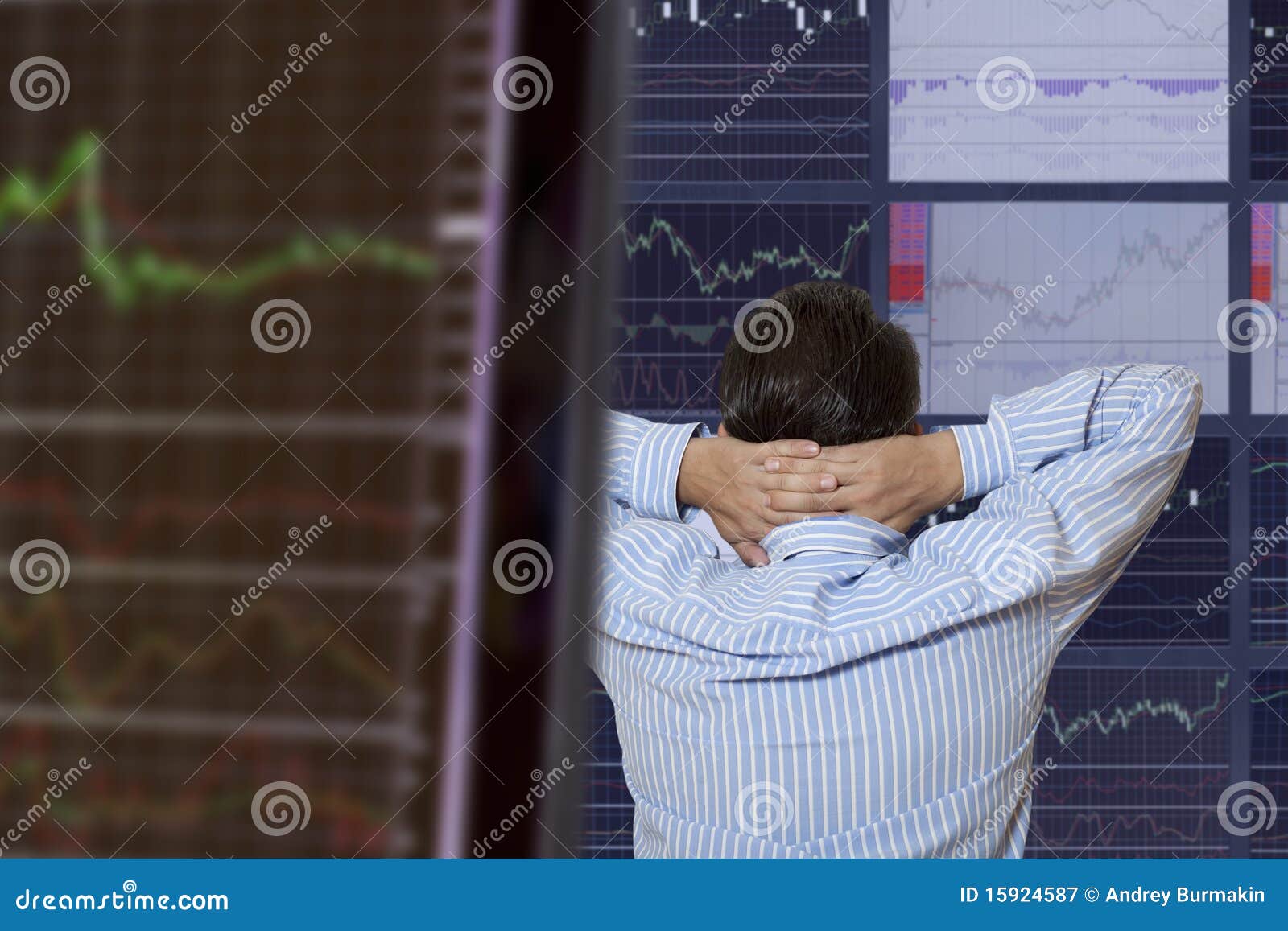 Stock Trader stock image. Image of analysis, working - 15924587
